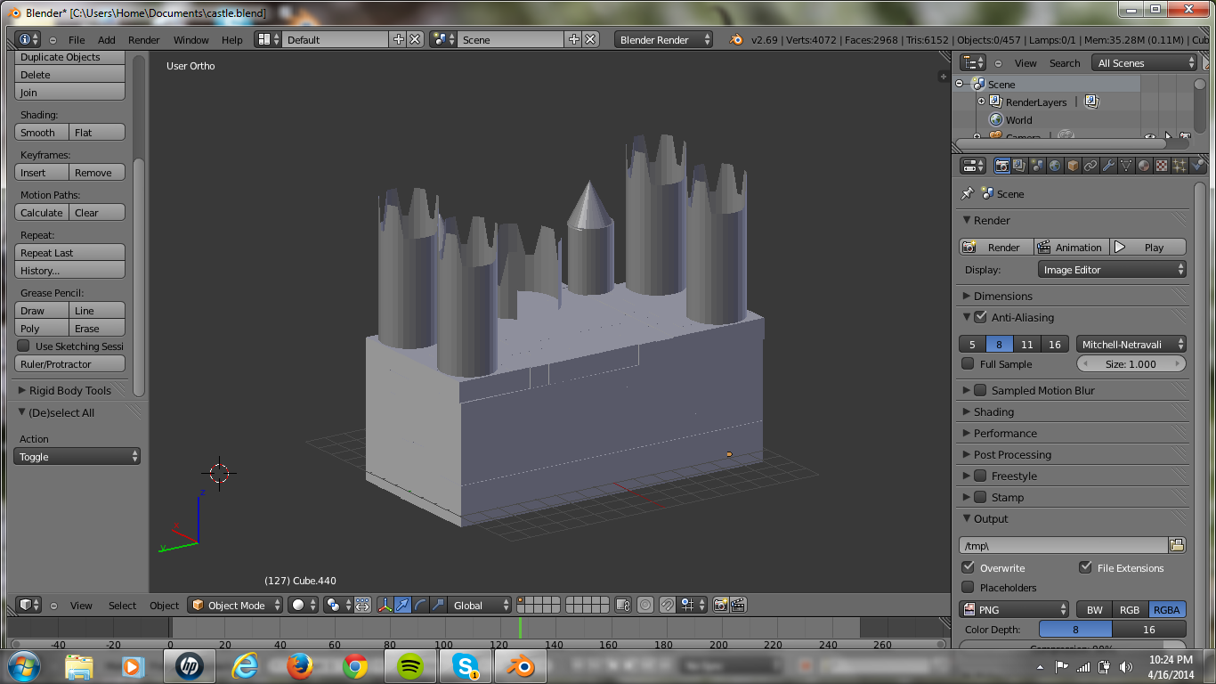 Designing a 3d Castle on Blender : 15 Steps - Instructables