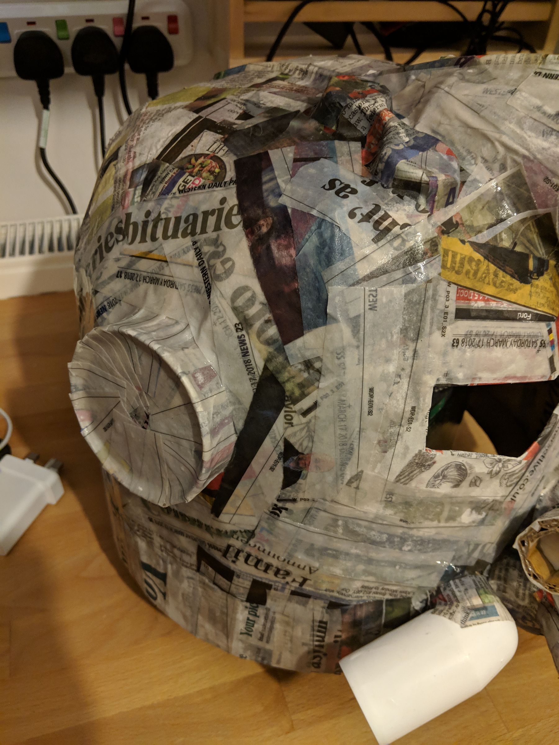 Recycled Power Armour Helmet : 19 Steps - Instructables