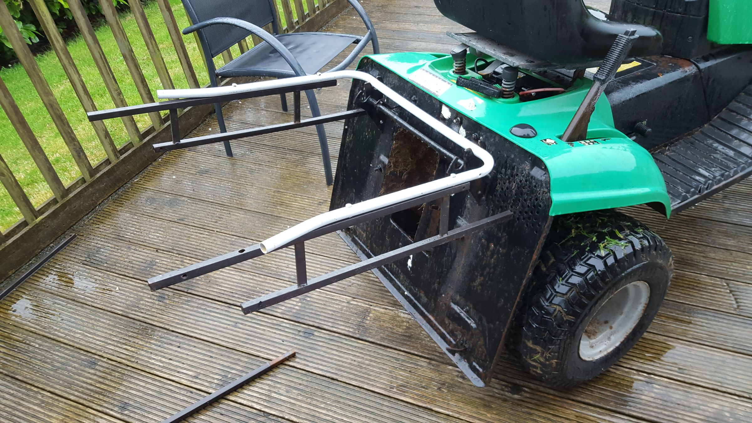 Ride-on Mower Rebuild + Homemade Grass Catcher Build! : 8 Steps (with ...