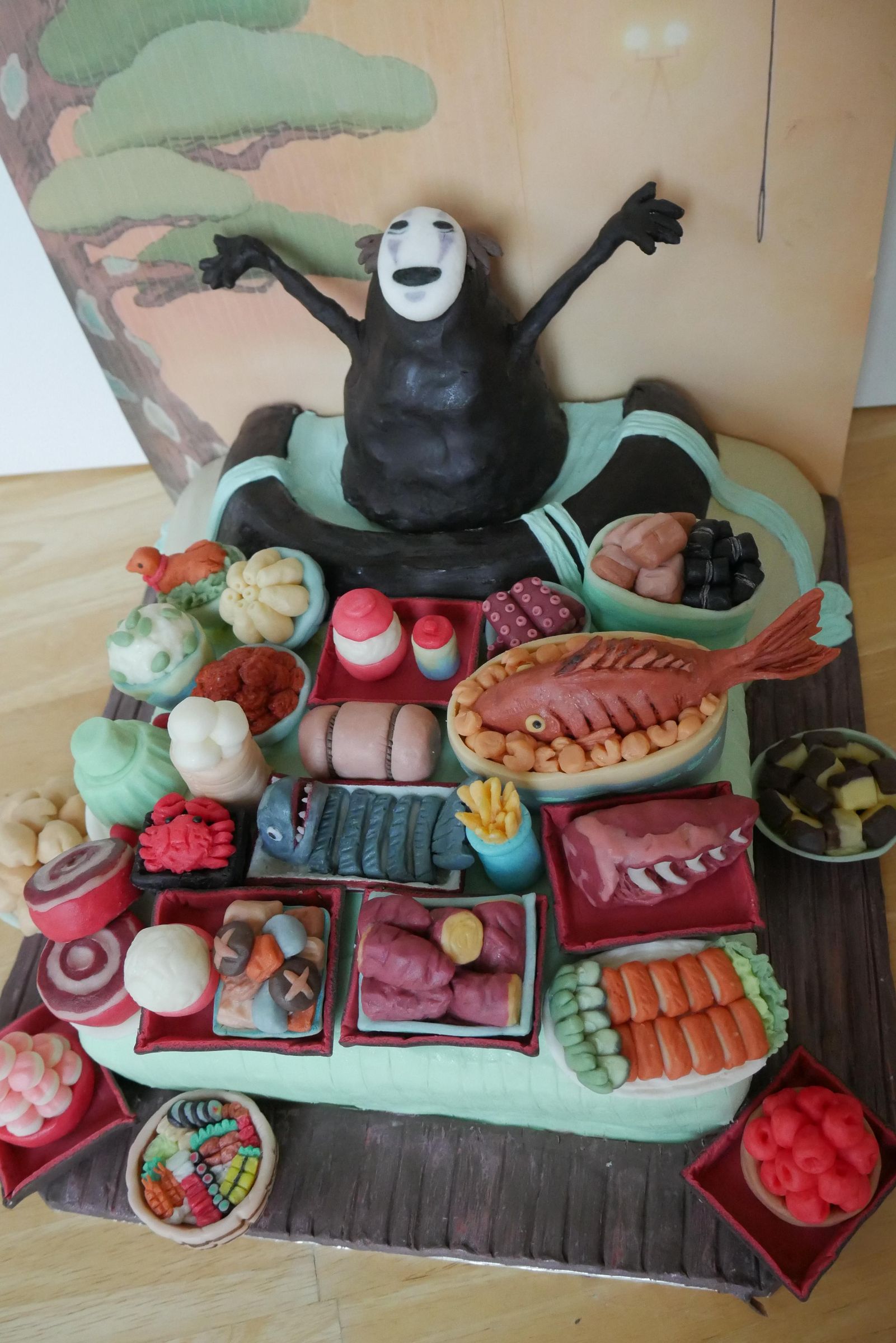 Spirited Away Cake: No Face's Feast : 10 Steps (with Pictures ...