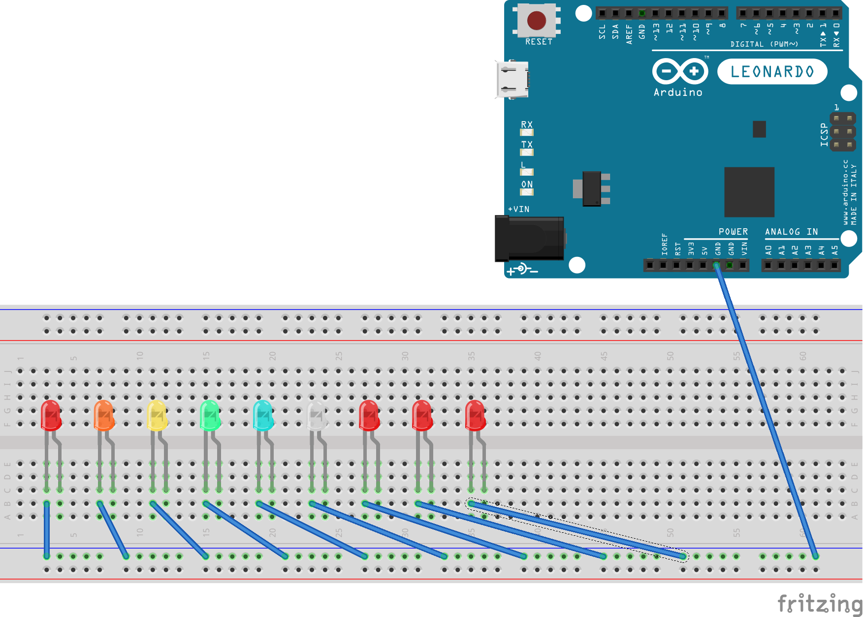 Arduino LED Chaser : 5 Steps - Instructables