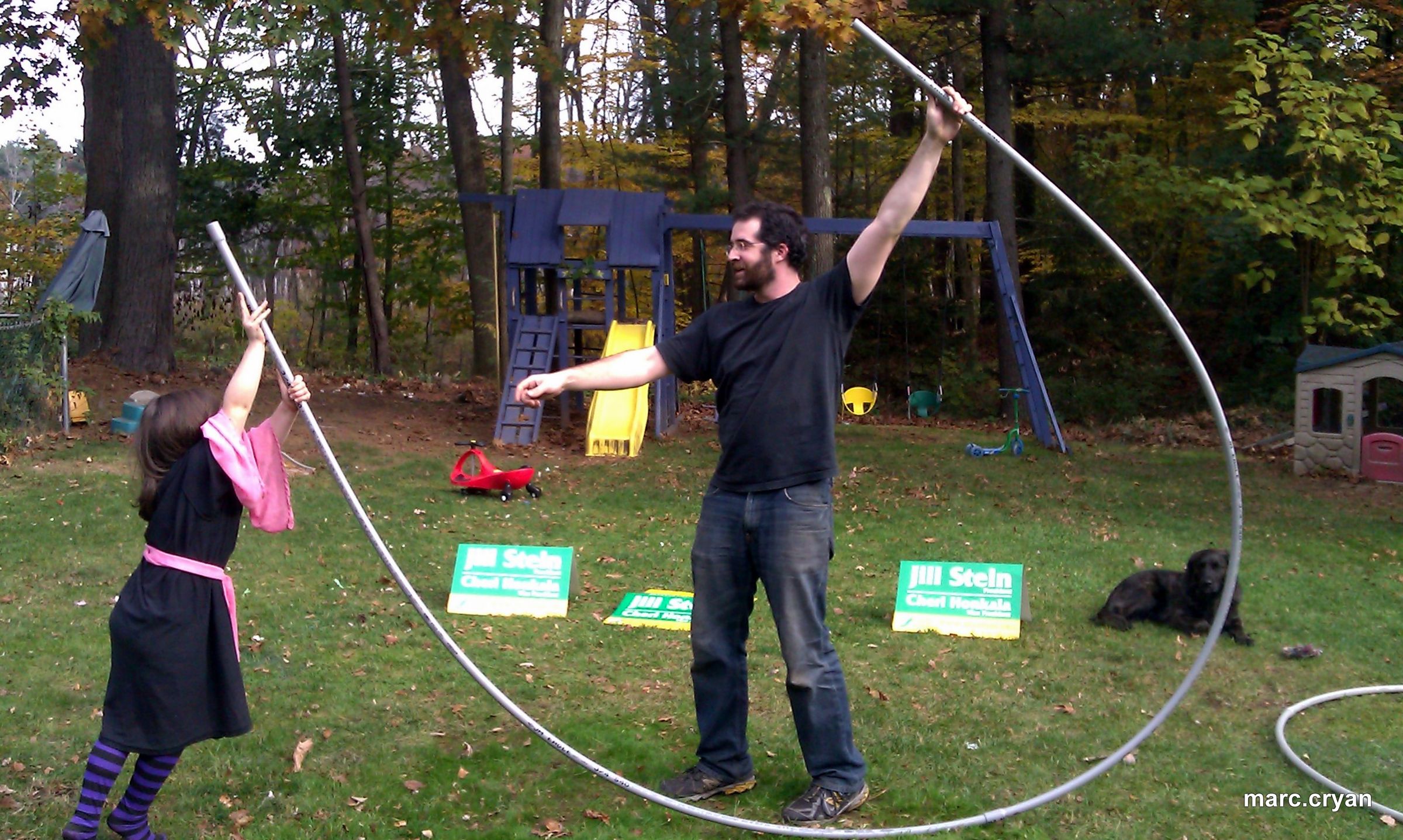 Supa-Hula (a Very Big Hula-hoop Made From Plastic Electrical Conduit ...