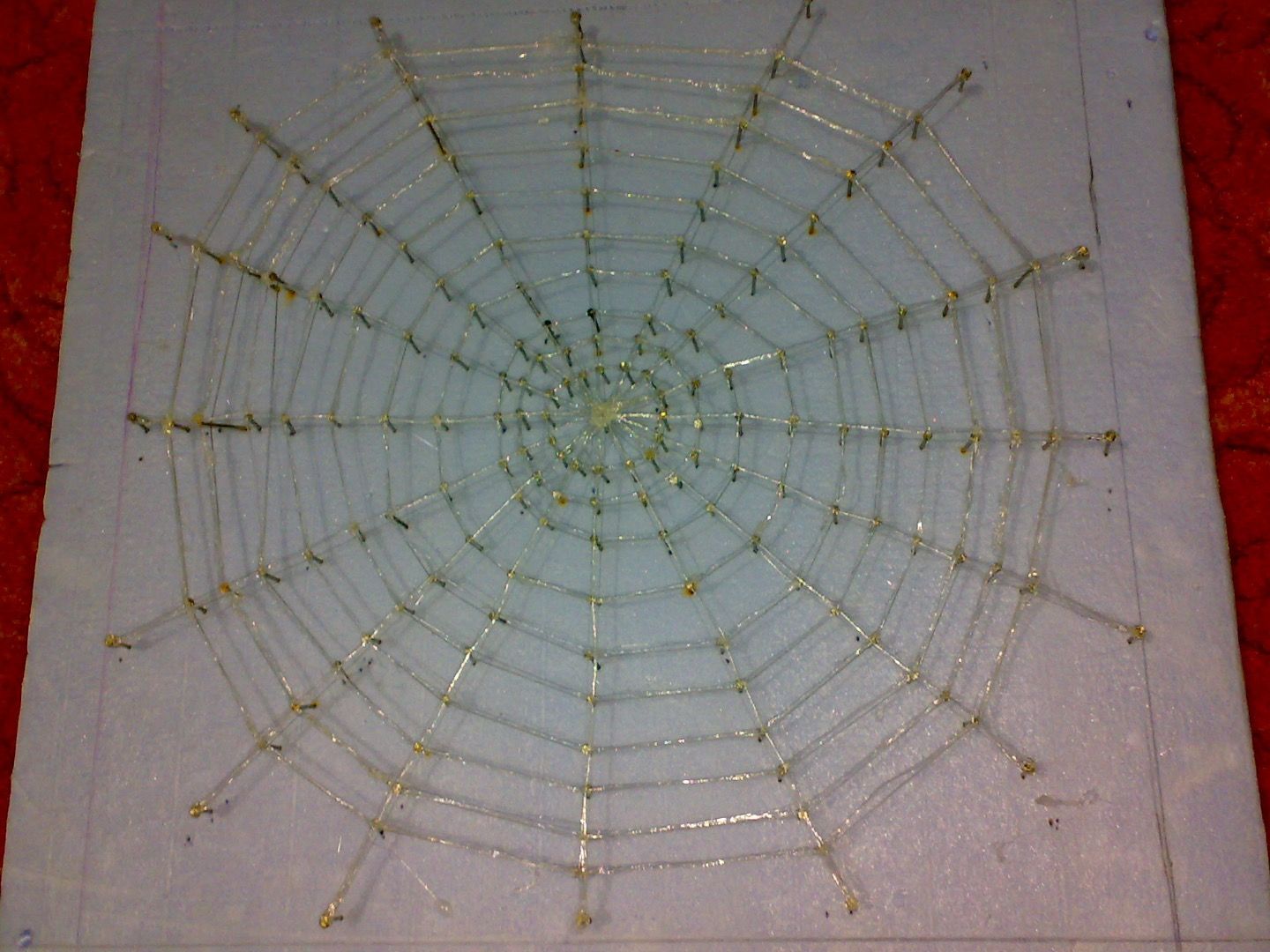 Artificial Spider Web Creation With Hot Glue : 8 Steps - Instructables
