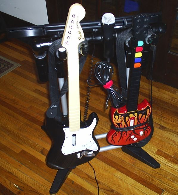 Rock Band Guitar Stand With Optional Built in Drum Supports : 16 Steps ...