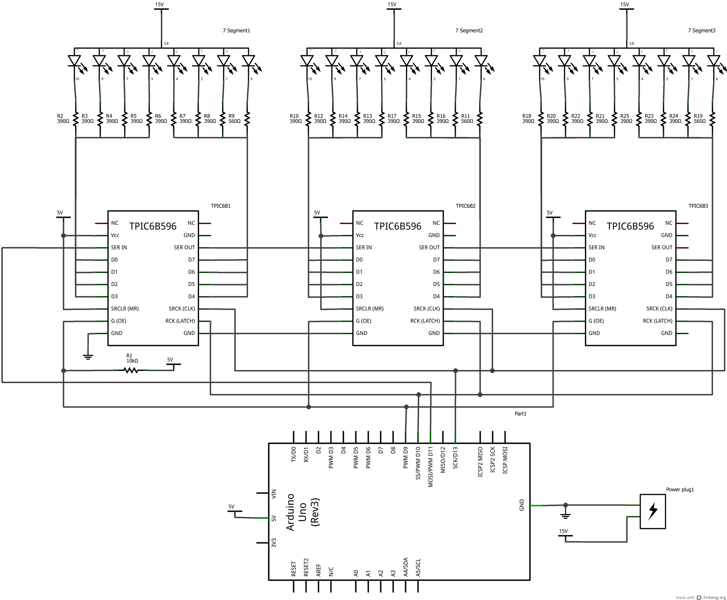 Multiplexing 7 Segment Displays With Arduino and Shift Registers : 5 ...
