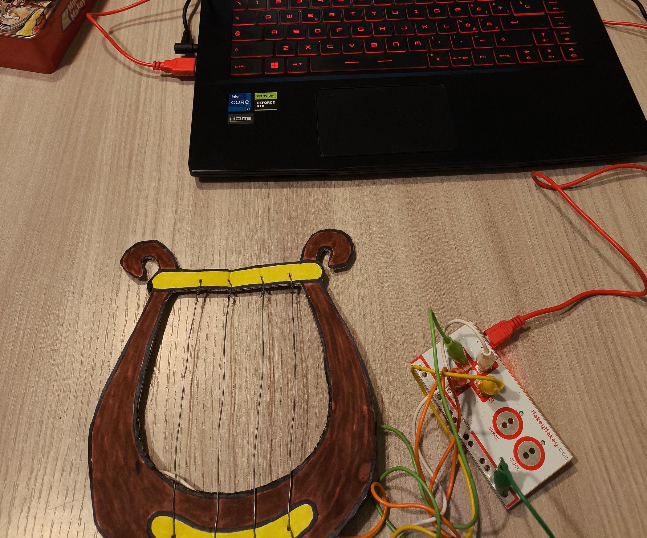 Harp ~ Arpa Play MarkeyMakey - Instructables