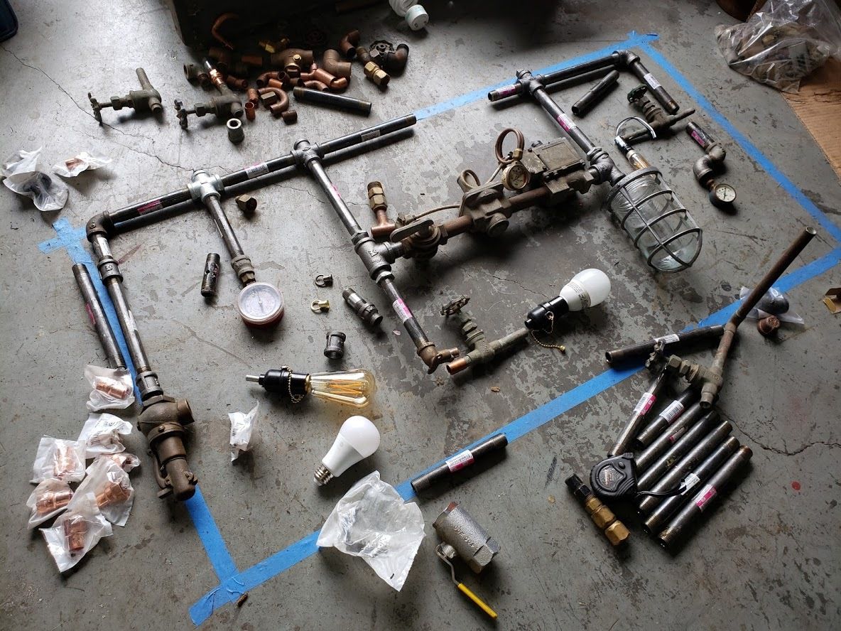 Industrial Wall Pipe Art : 4 Steps (with Pictures) - Instructables