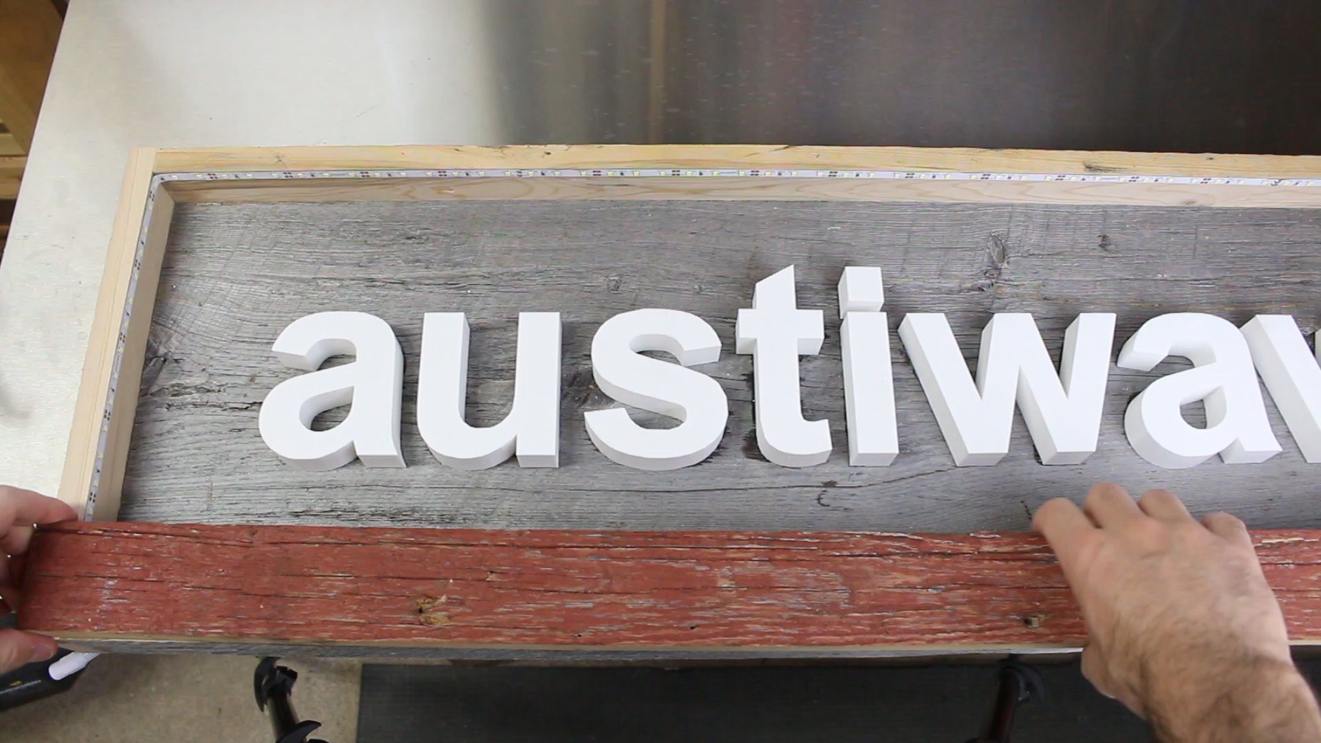 3D Printed/Reclaimed Wood LED Sign : 9 Steps (with Pictures ...