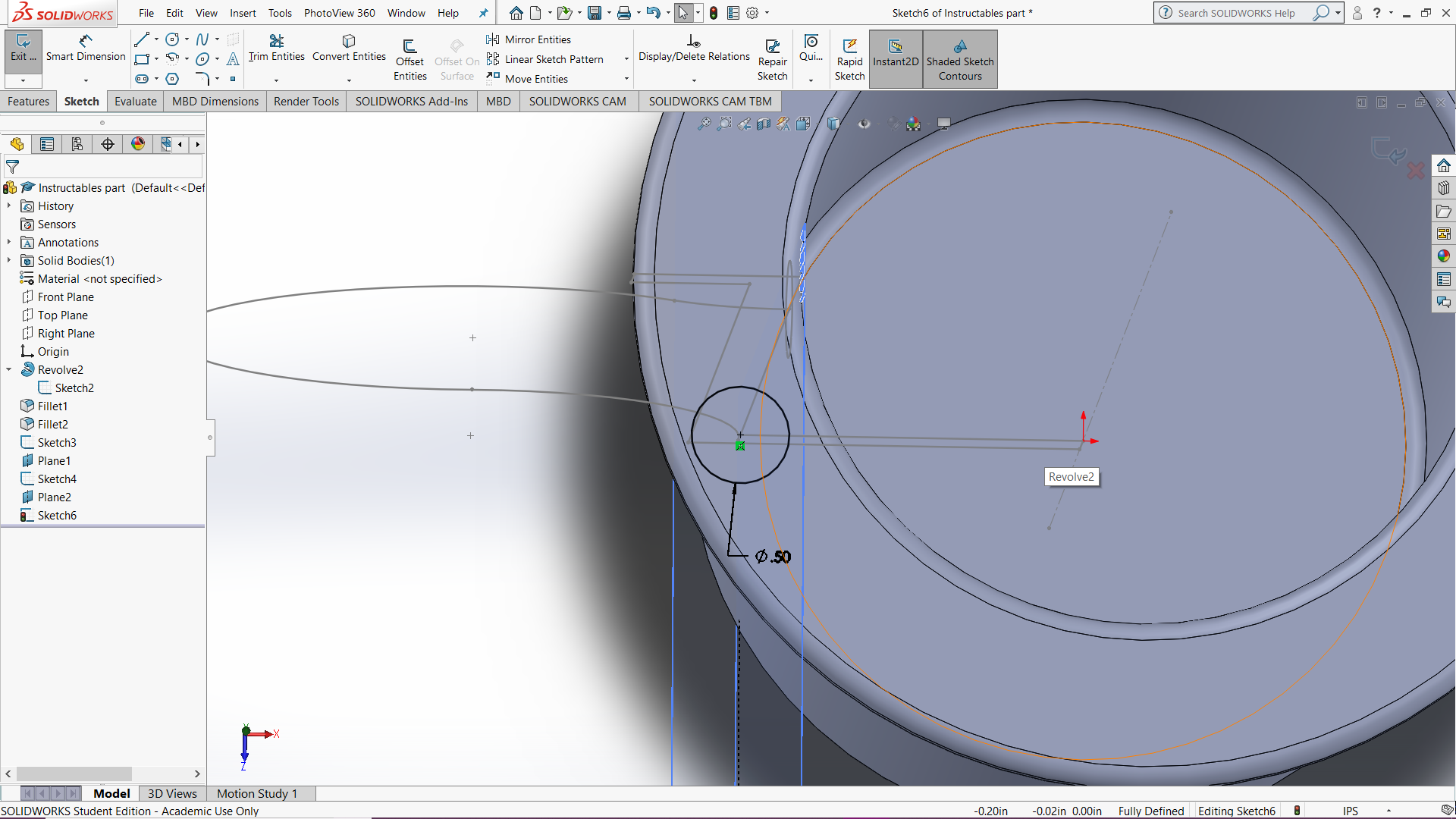 Differentiating Between the Sweep and Loft Commands on Solidworks 2020 : 3 Steps - Instructables