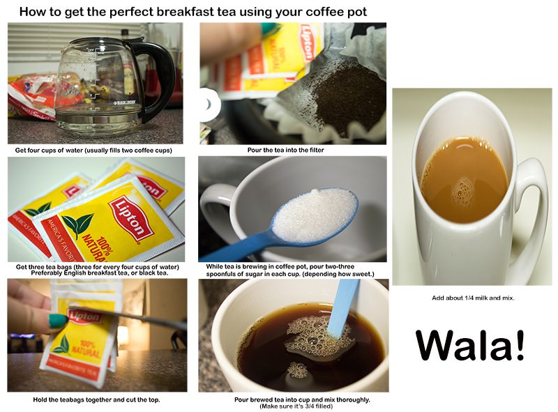 How to Make the Best Breakfast Tea Using Your Coffee Pot - Instructables