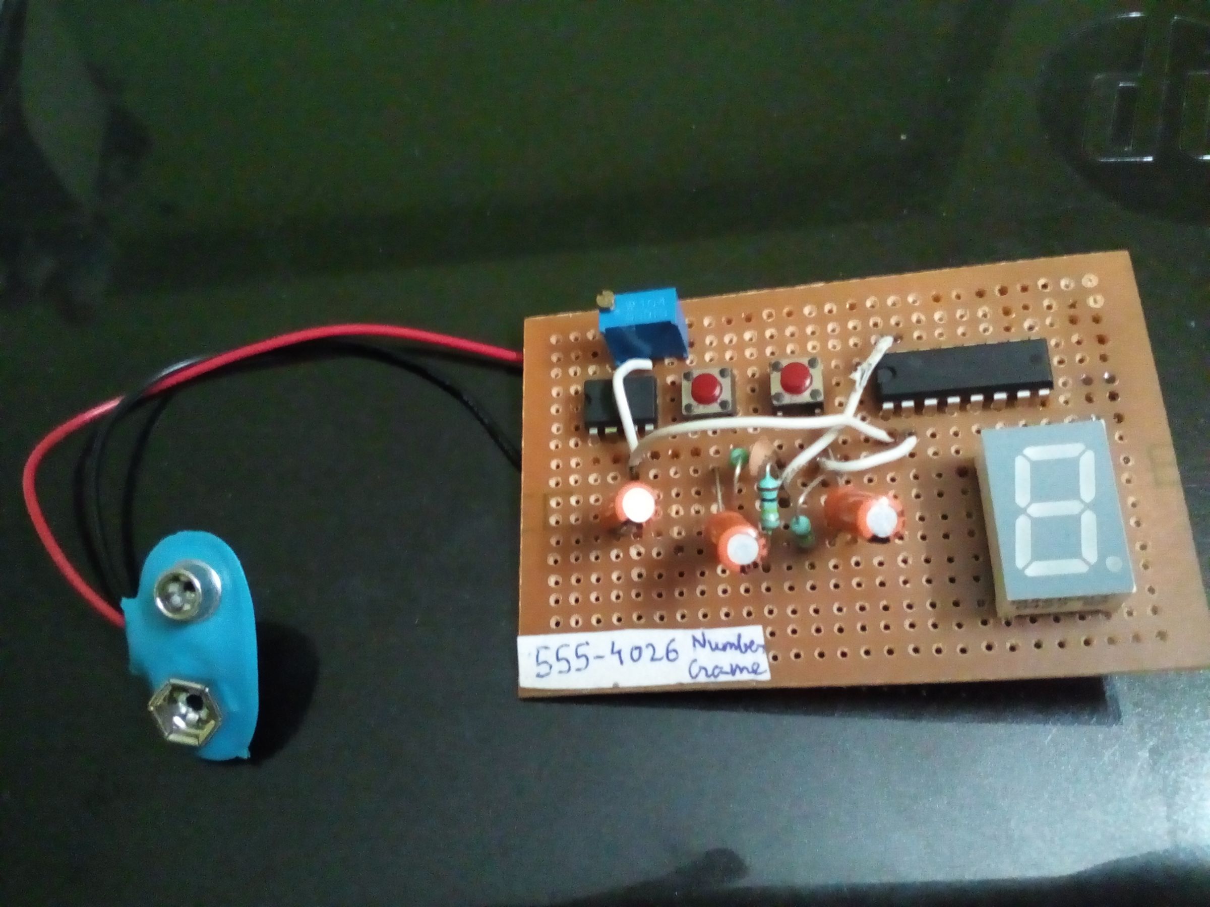 Number Game Using 555 Timer and CD4026 : 3 Steps - Instructables