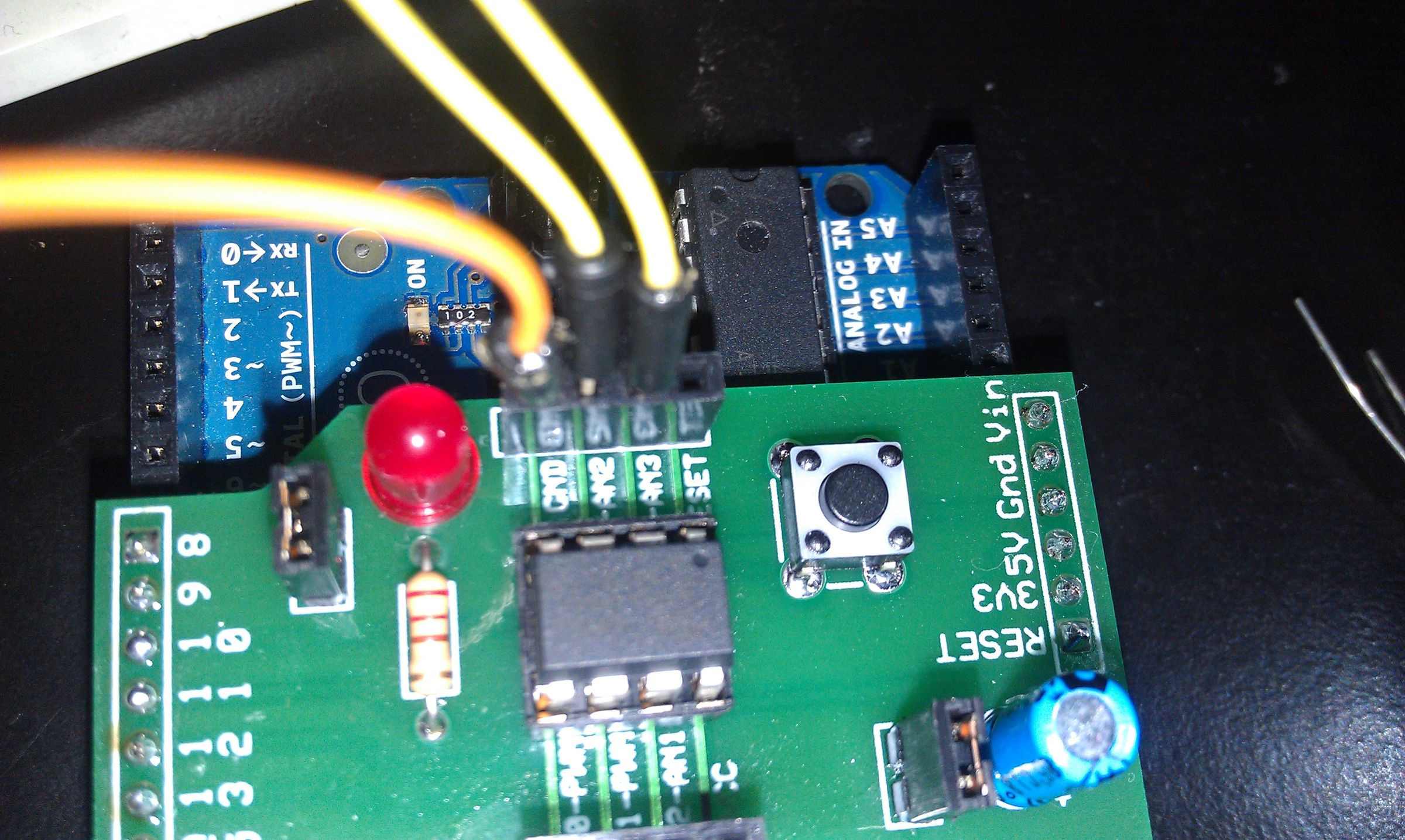 Using the 8Pin ATTINY Programming Shield With an External Clock (with ...