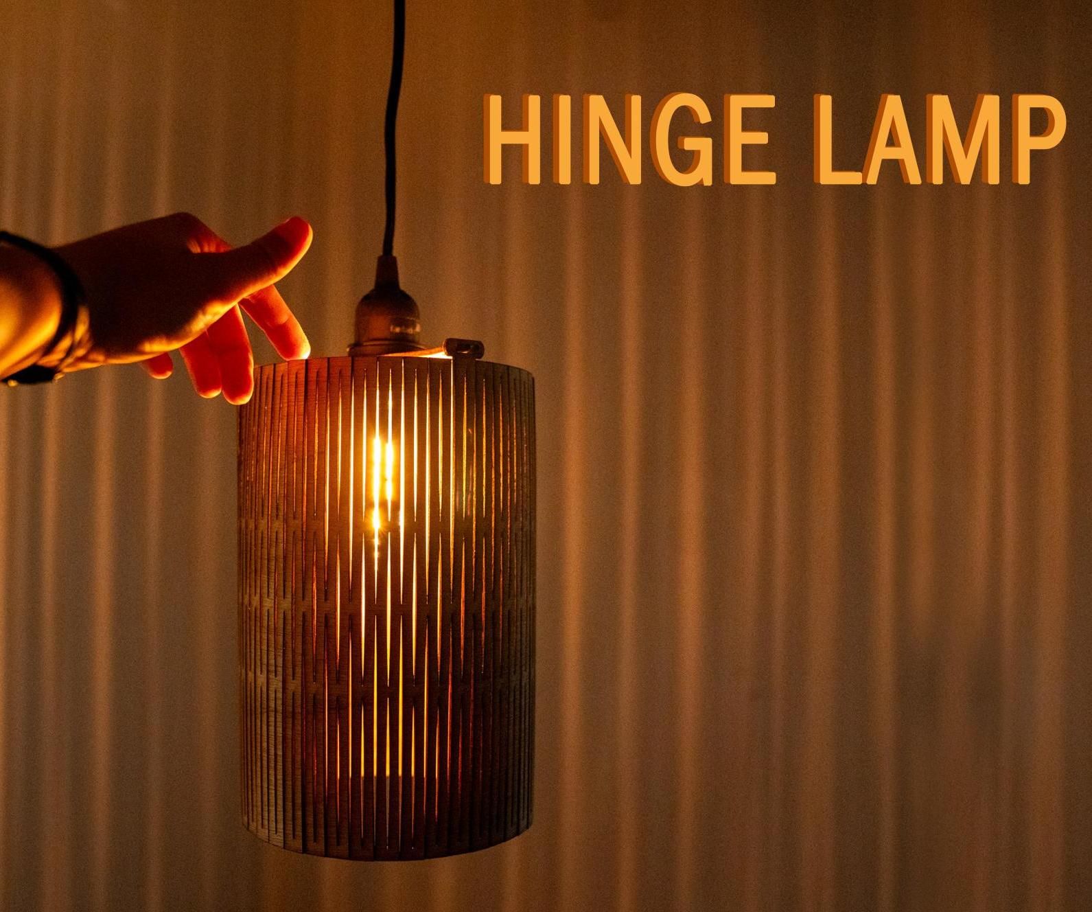 Laser Cut Hanging "Living" Hinge Lamp With Snaps : 3 Steps (with ...