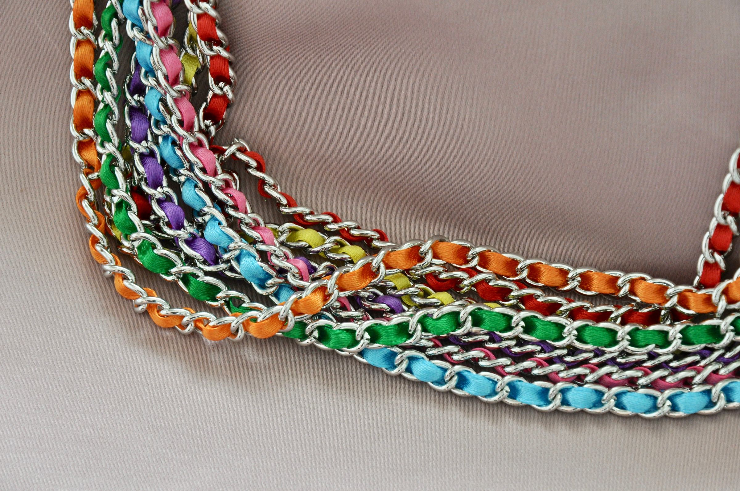 Ribbon Chain Necklace : 7 Steps (with Pictures) - Instructables