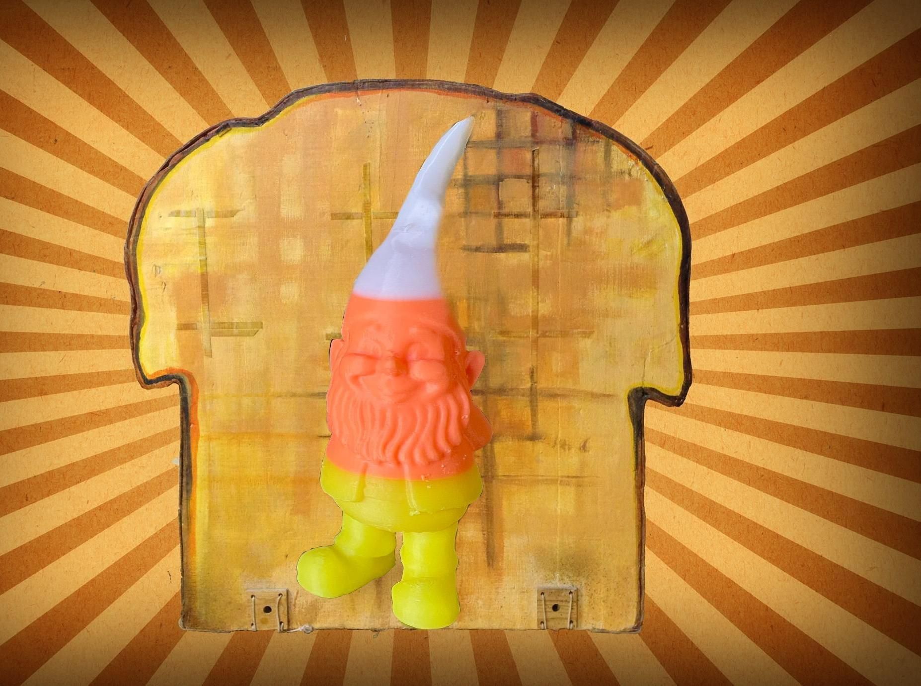 3D Printed Candy Corn Gnome With Filament Splicing : 3 Steps ...
