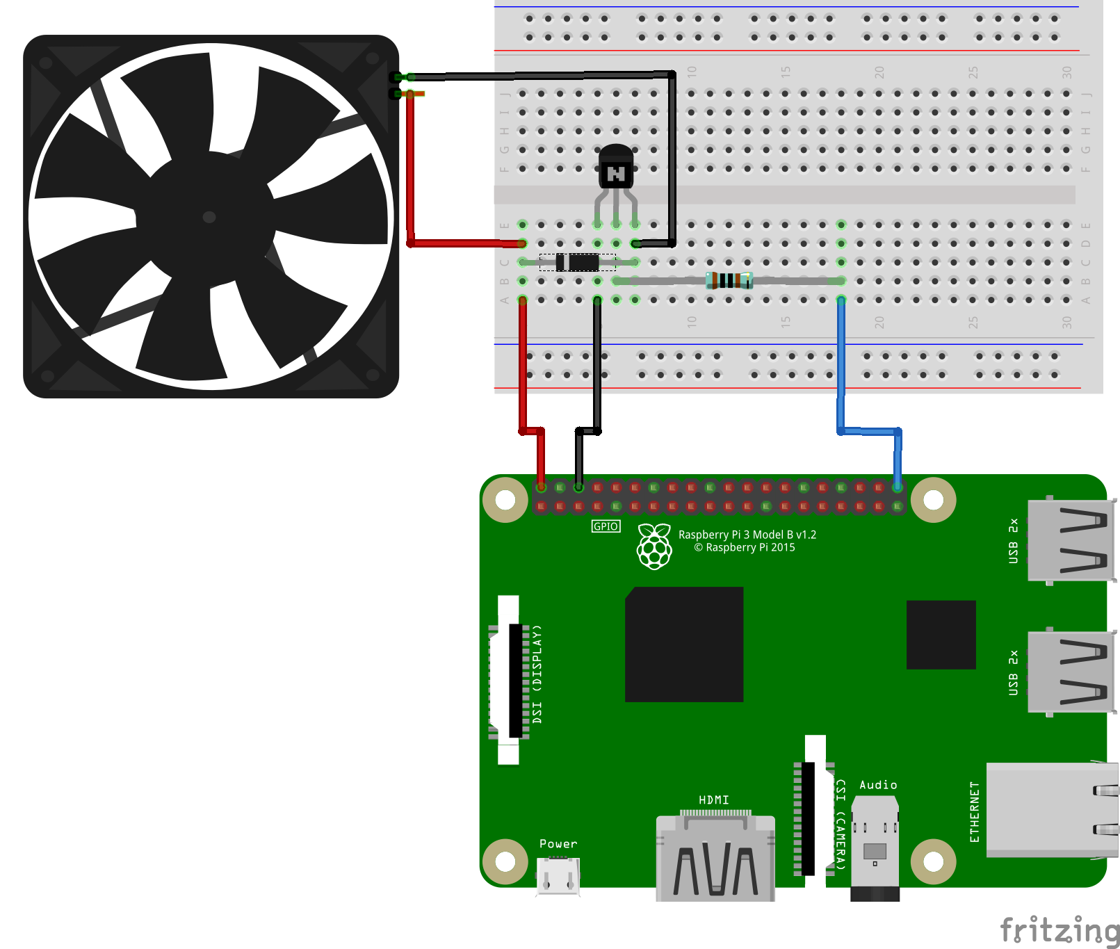PWM Regulated Fan Based on CPU Temperature for Raspberry Pi : 4 Steps ...