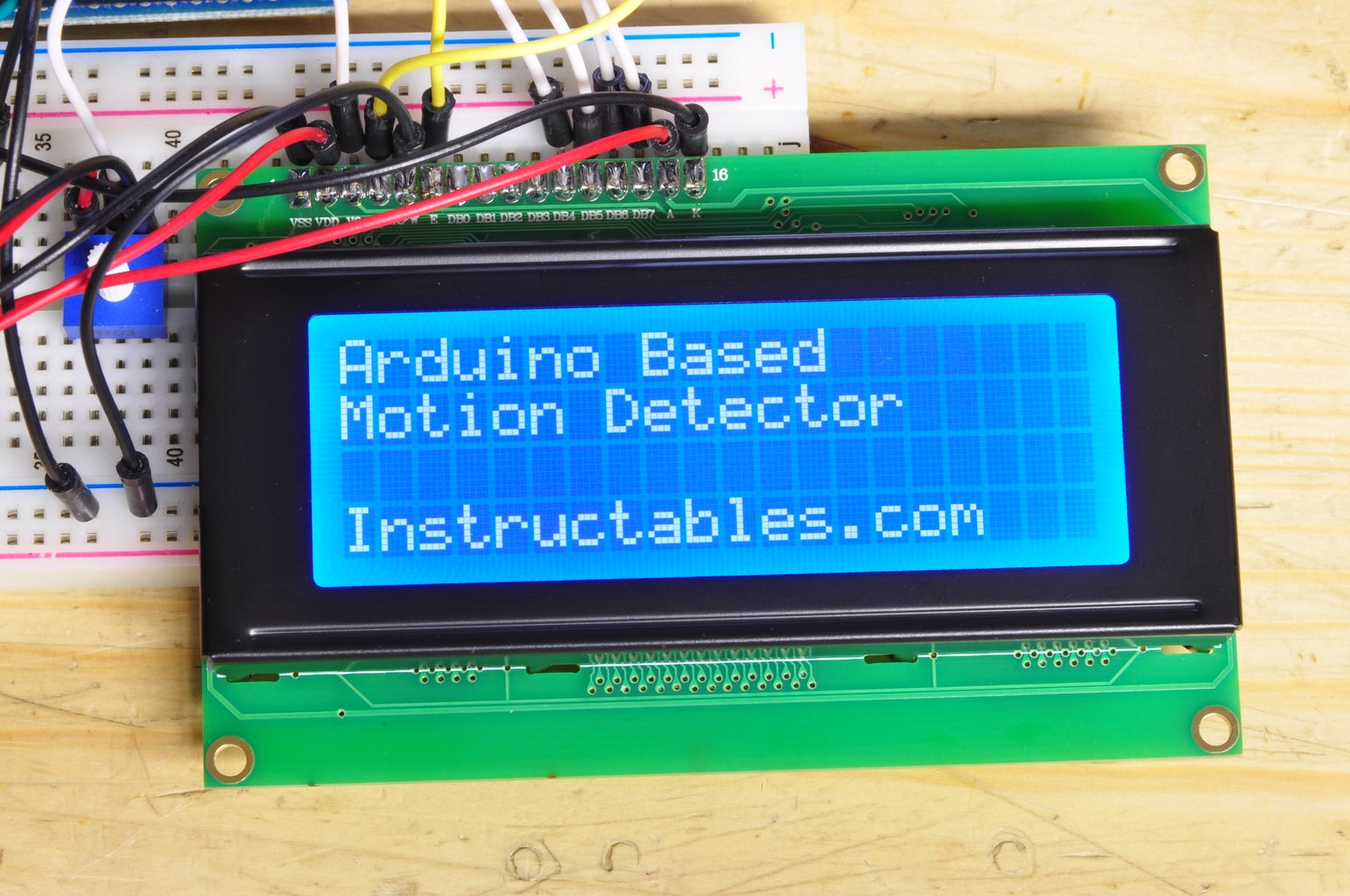 Arduino Controlled Motion Sensor 3 Steps Instructables