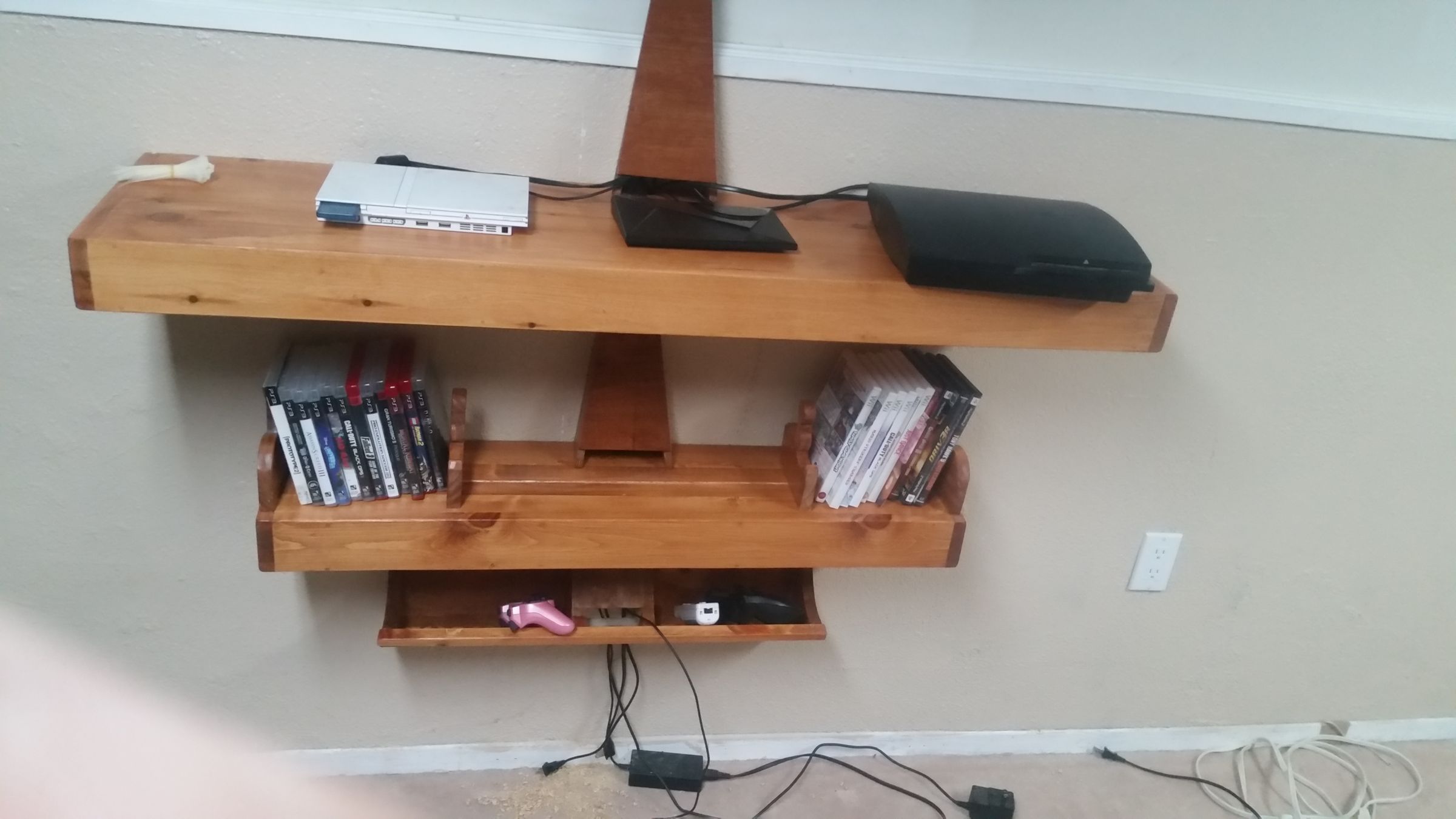Game Controller Rack AKA the Third Shelf : 4 Steps (with Pictures ...