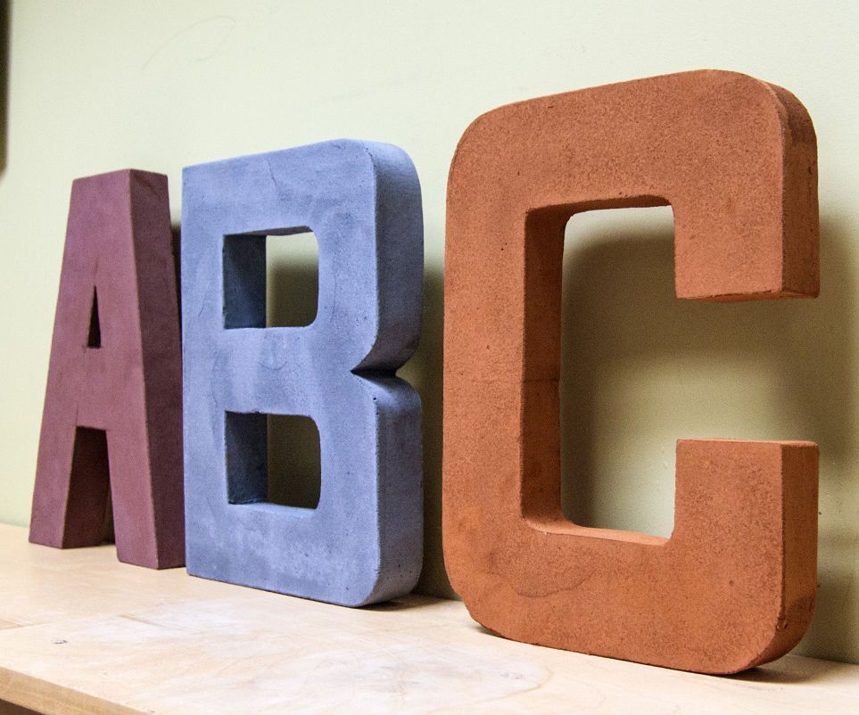 Concrete Letters the Easy Way : 6 Steps - Instructables