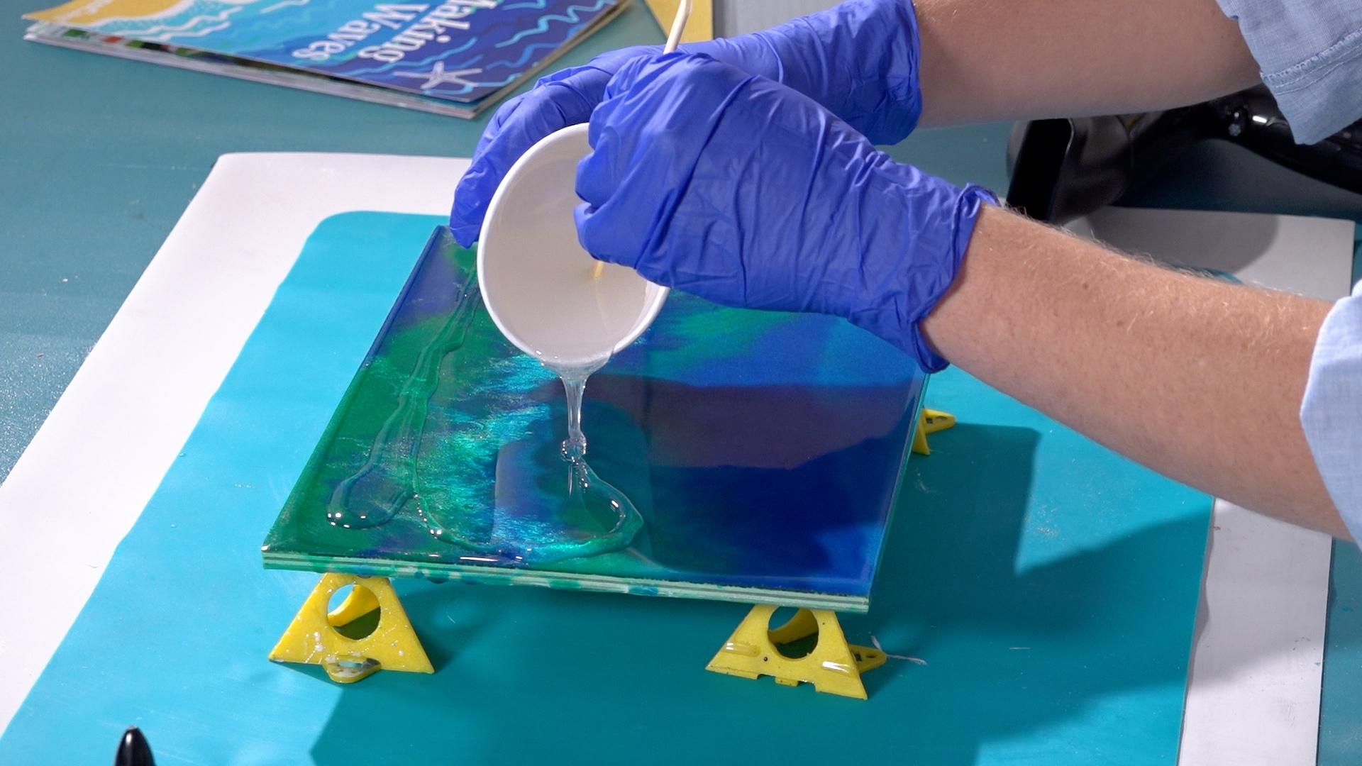 How to Create Two Pieces of Ocean Inspired Resin Art Work! : 8 Steps ...