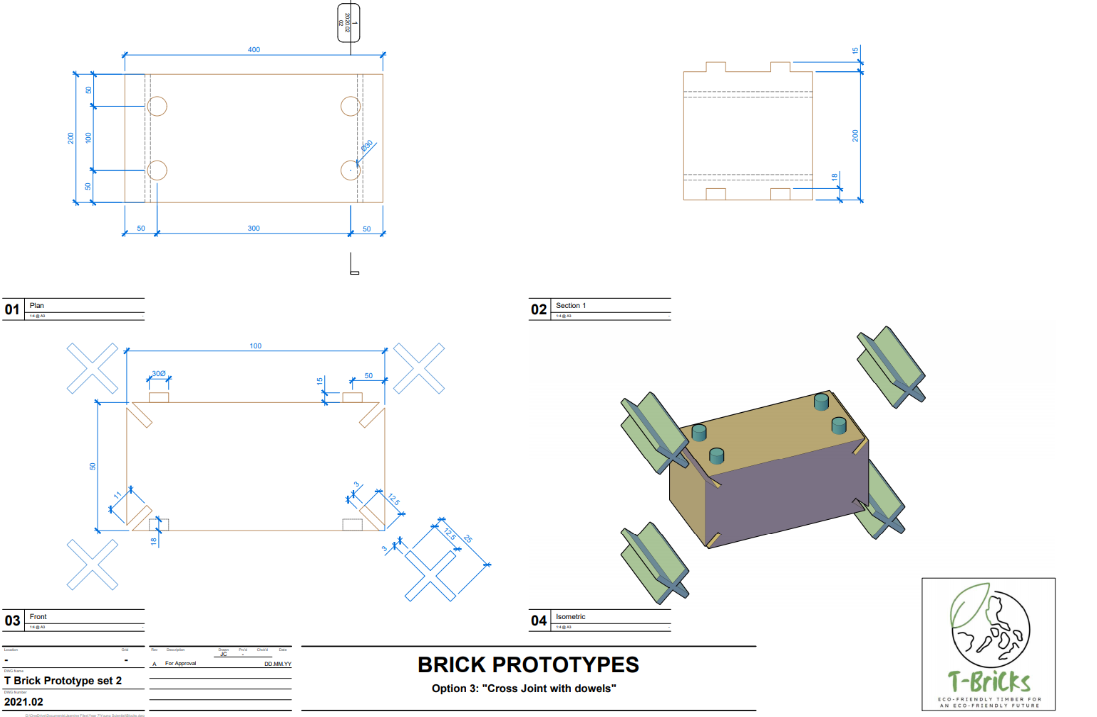 Eco-Friendly, Modular Timber Bricks Made Out of Recycled Pine Timber ...