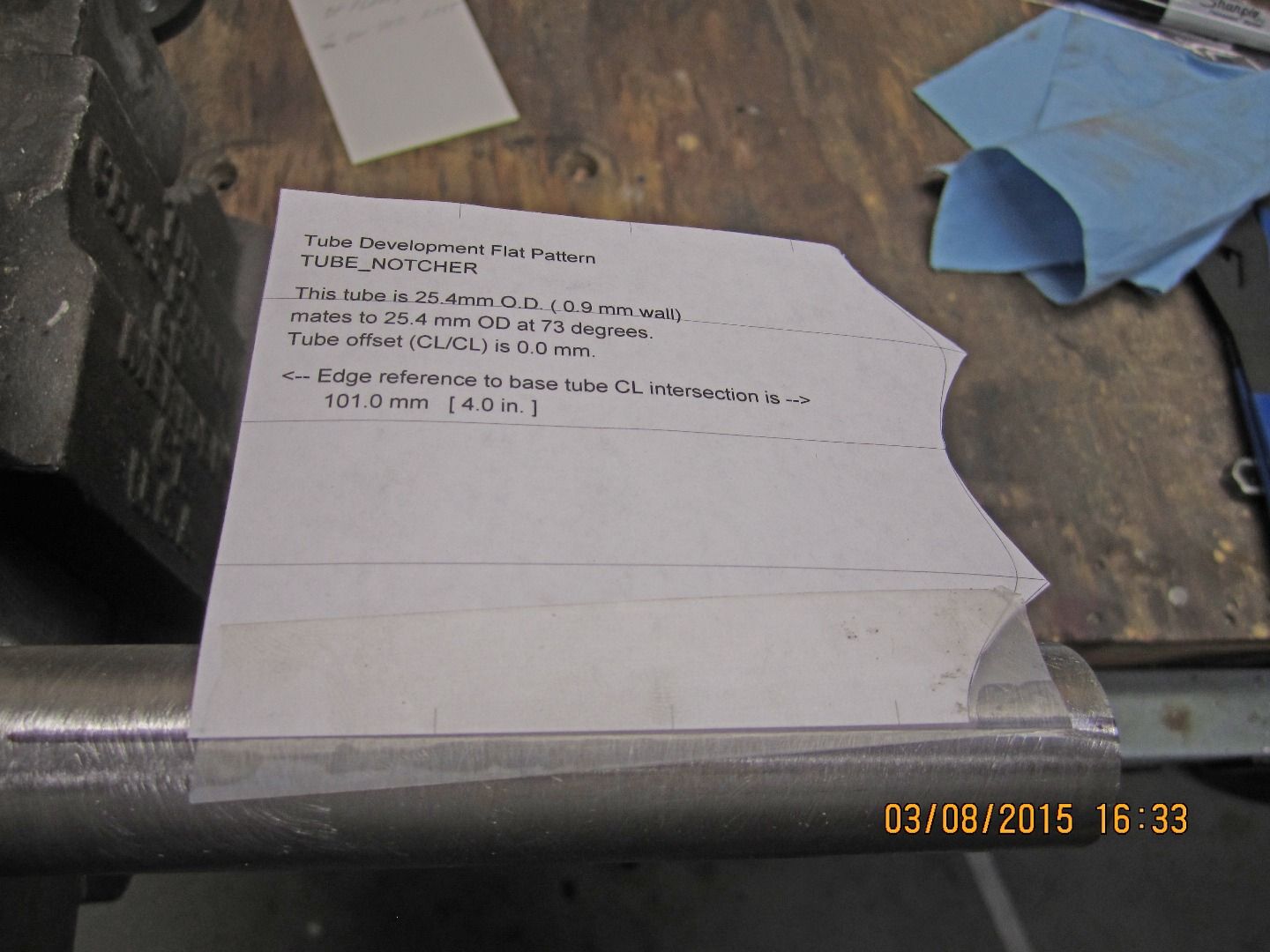 How to Miter (Cope) a Round Tube by Hand : 7 Steps (with Pictures ...