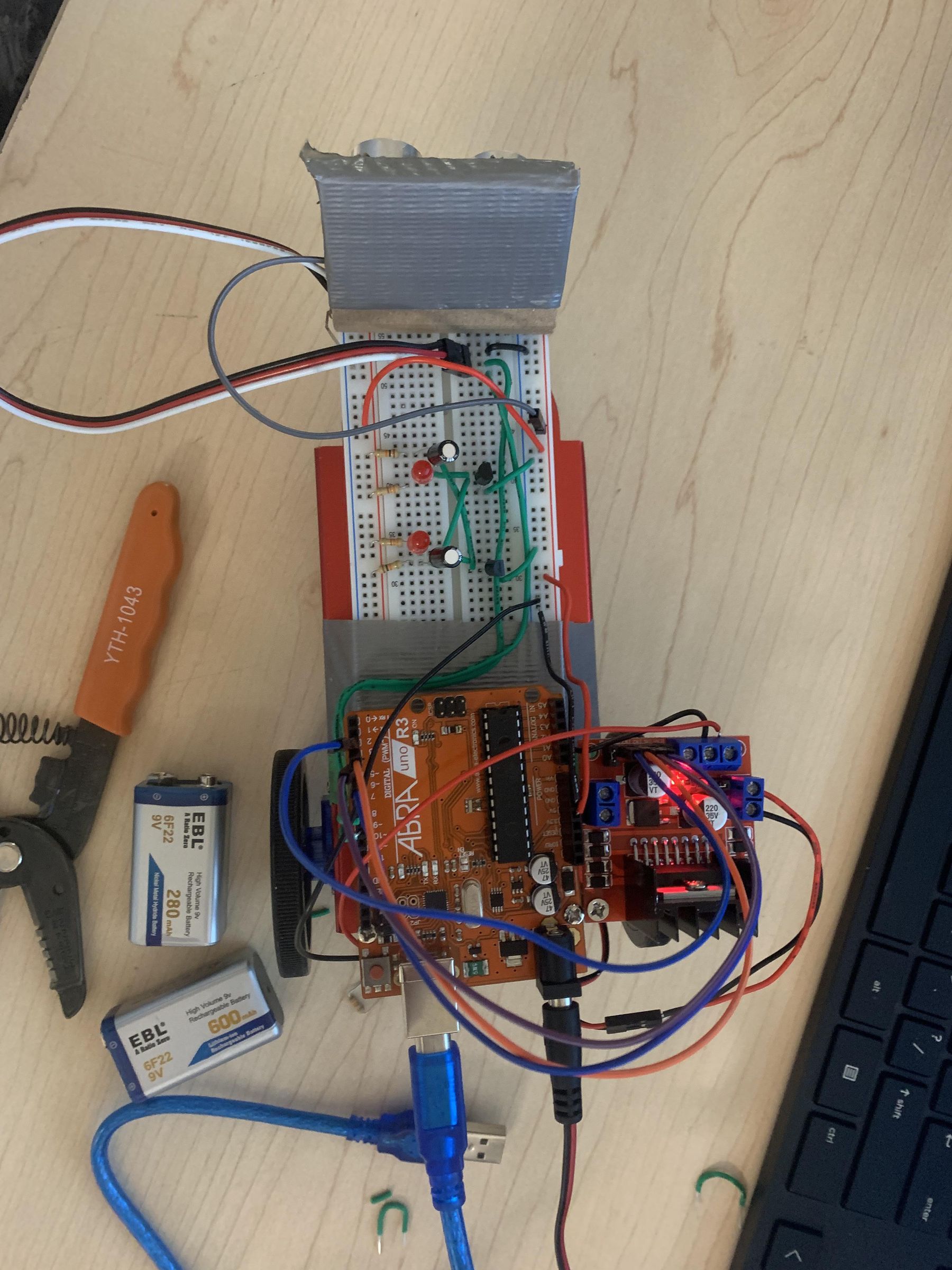 DIY Arduino Obstacle-Avoidance Robot Made : 5 Steps - Instructables