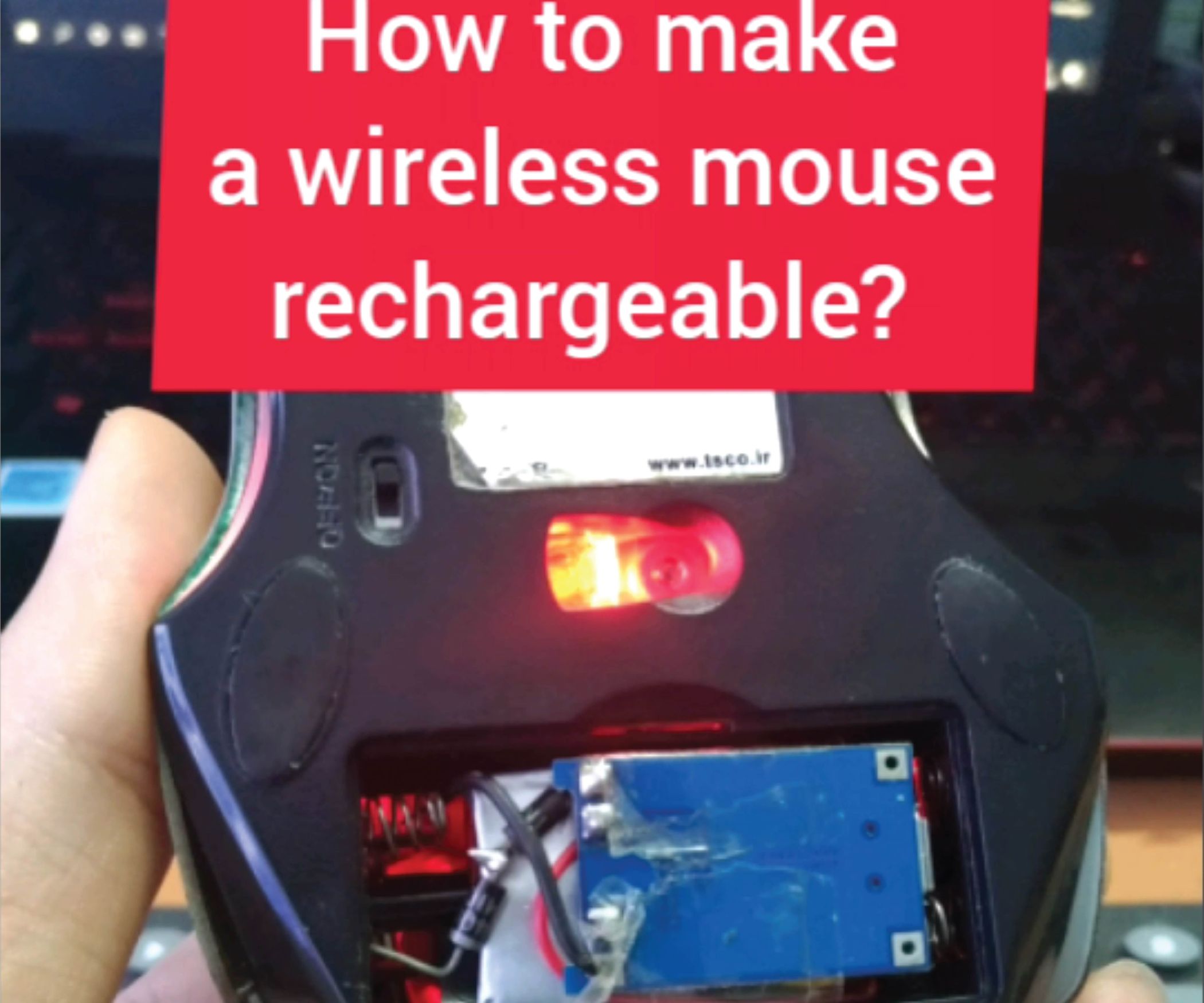 Rechargeable Wireless Mouse : 3 Steps - Instructables