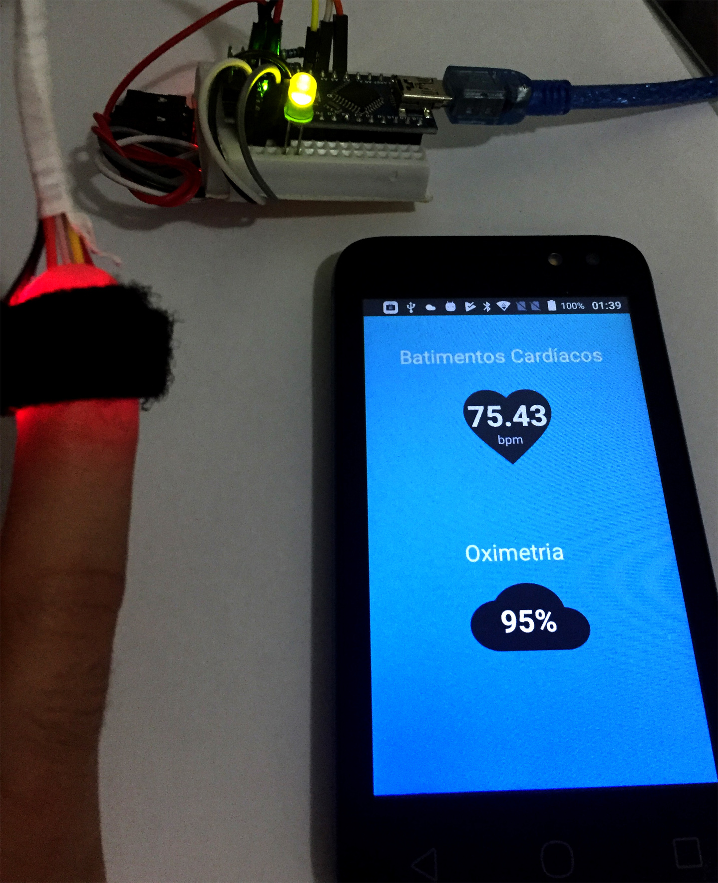A Pulse Oximeter Device Using Arduino Nano, MAX30100 and Bluetooth HC06 ...