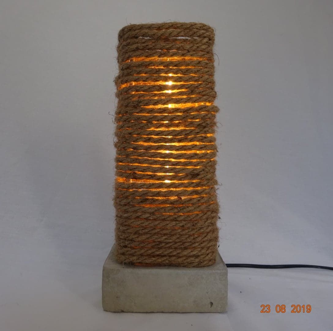 Concrete Base Rope Table Lamp : 5 Steps - Instructables