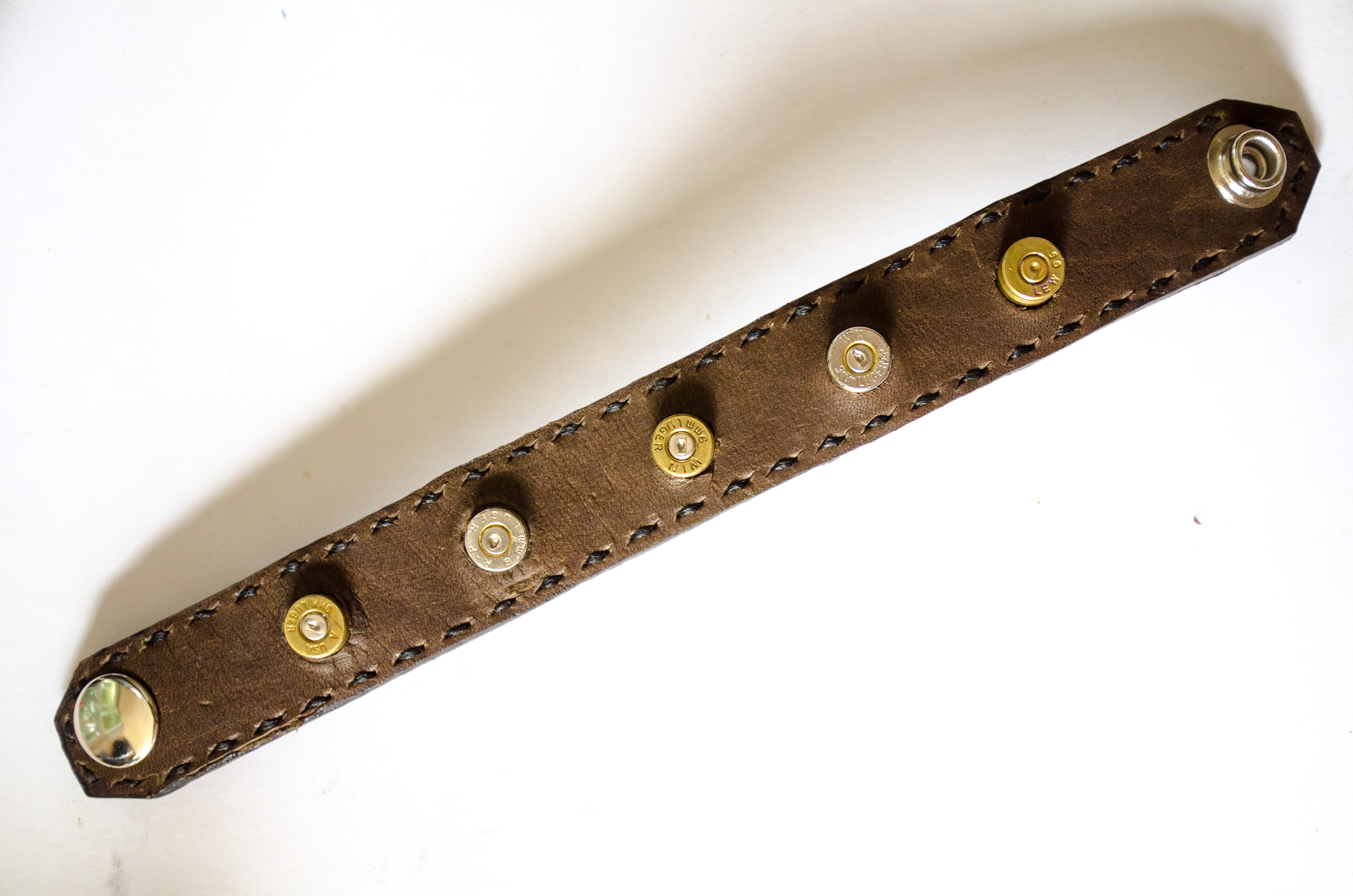 Bullet Casing Studded Leather Cuff : 9 Steps (with Pictures ...