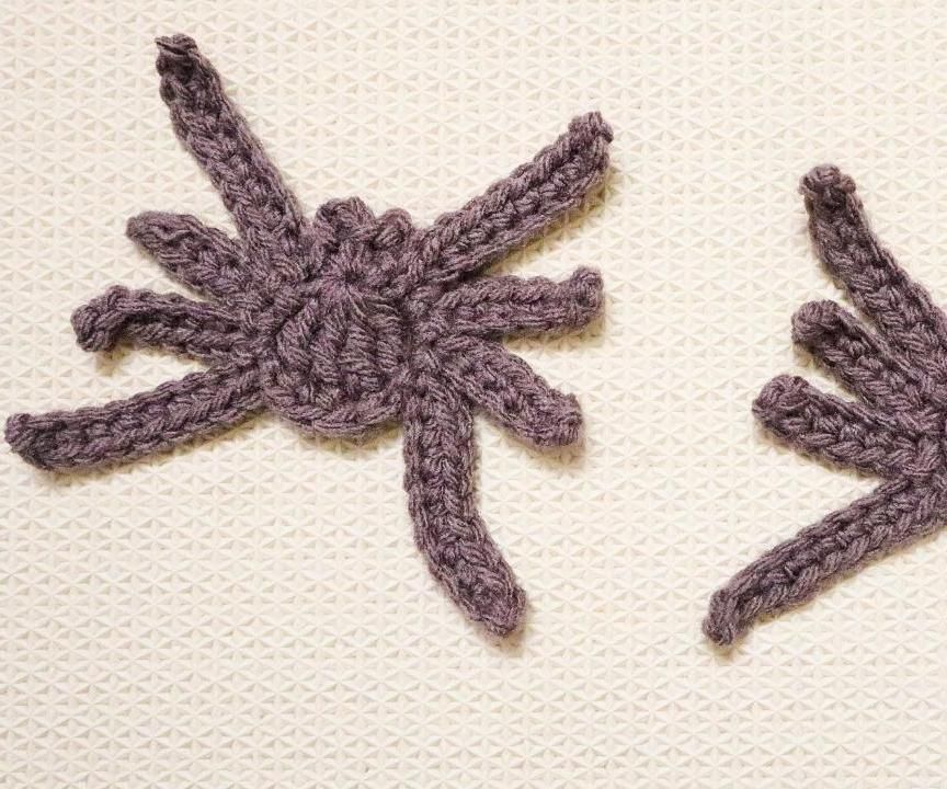 Easy Crochet Spider Applique Halloween Pattern : 4 Steps (with Pictures ...