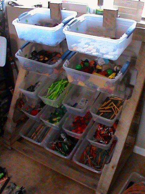Reclaimed Plastic Container Organizer : 11 Steps - Instructables