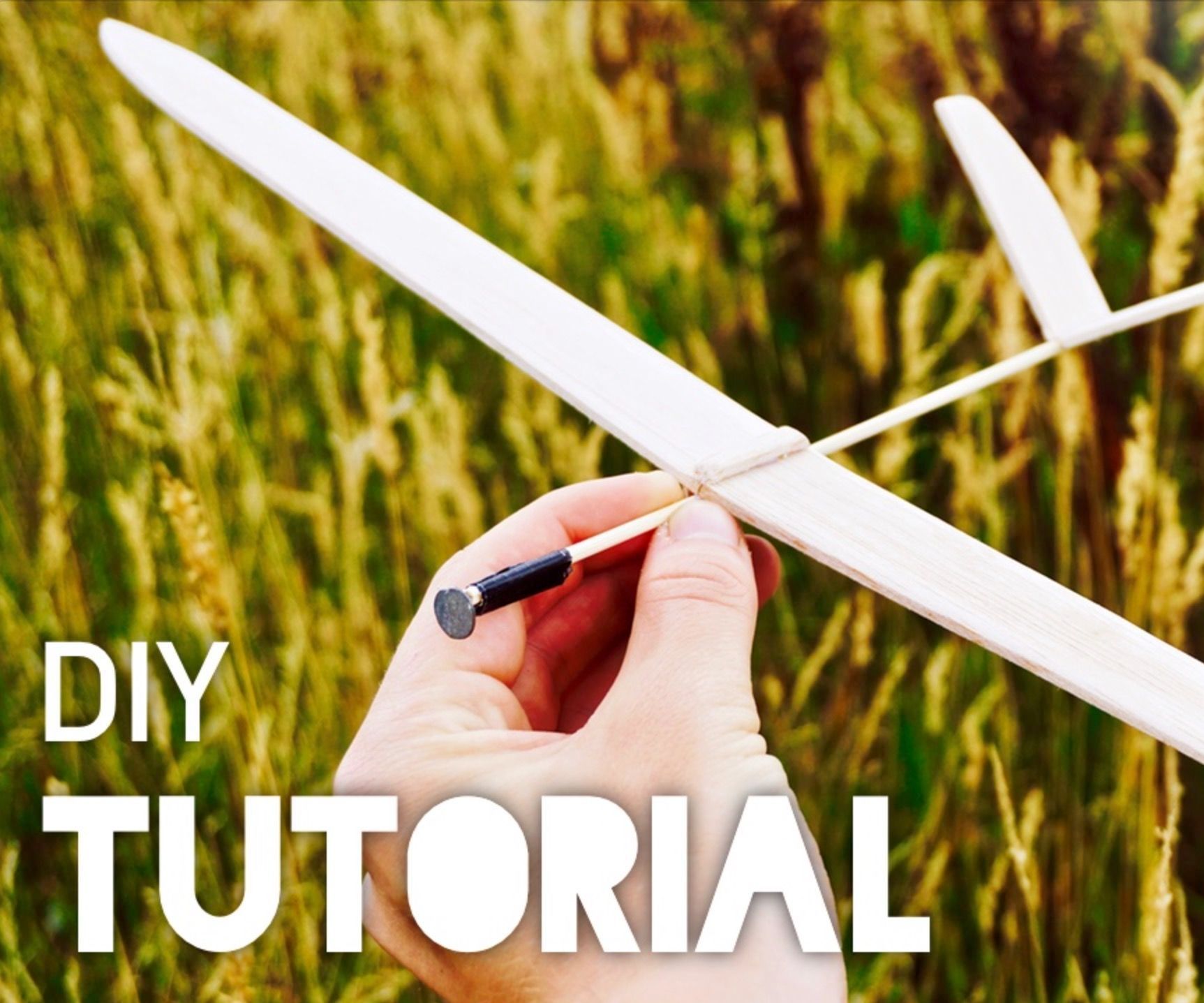 A Glider Made From A Barbecue Skewer 5 Steps With Pictures