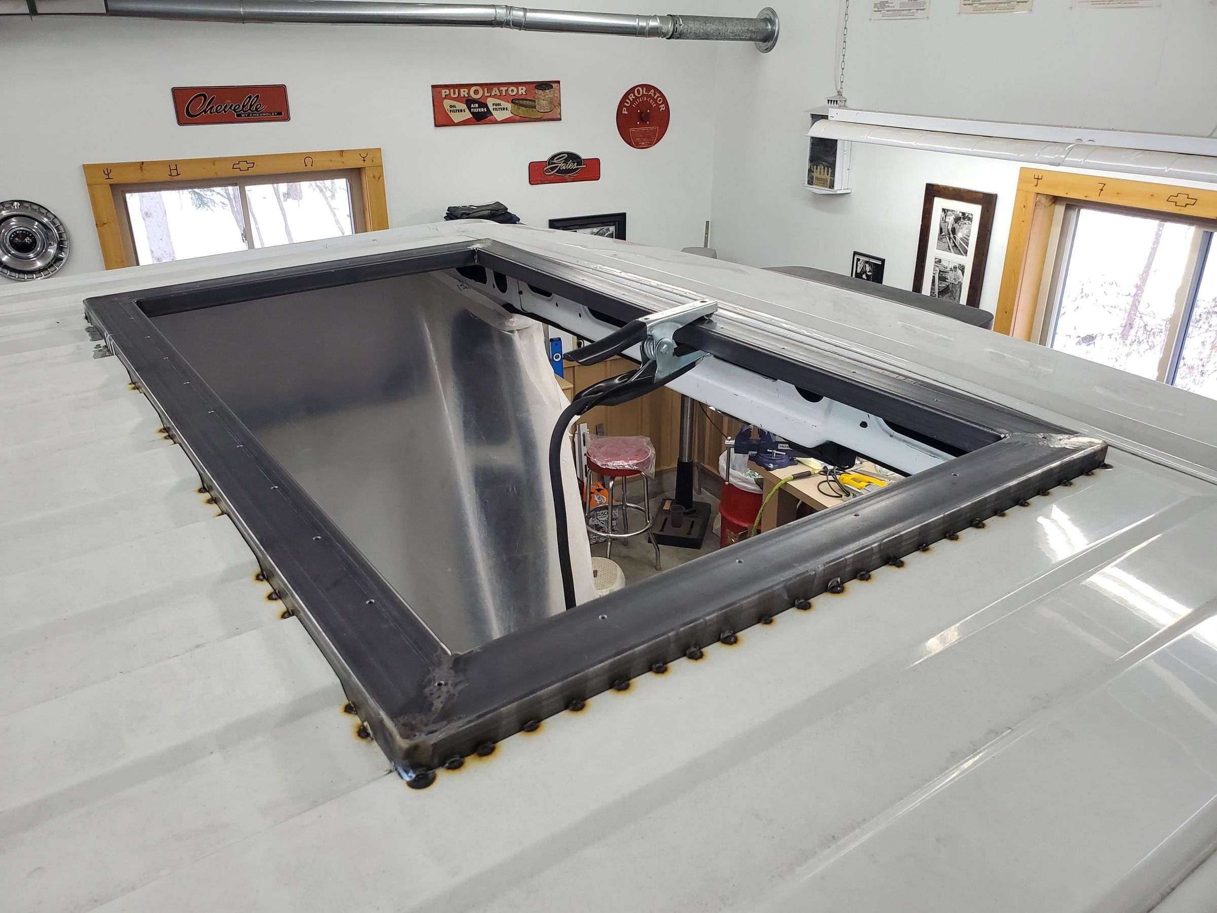 Custom Skylight Frame Installation for a Van Conversion : 13 Steps ...