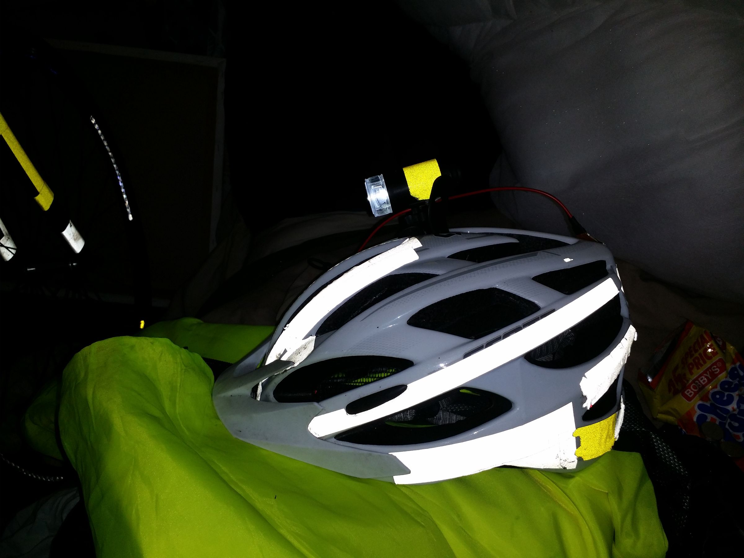 Cycle Light Helmet LED SUPER EASY. ALL PREBOUGHT PARTS : 4 Steps ...
