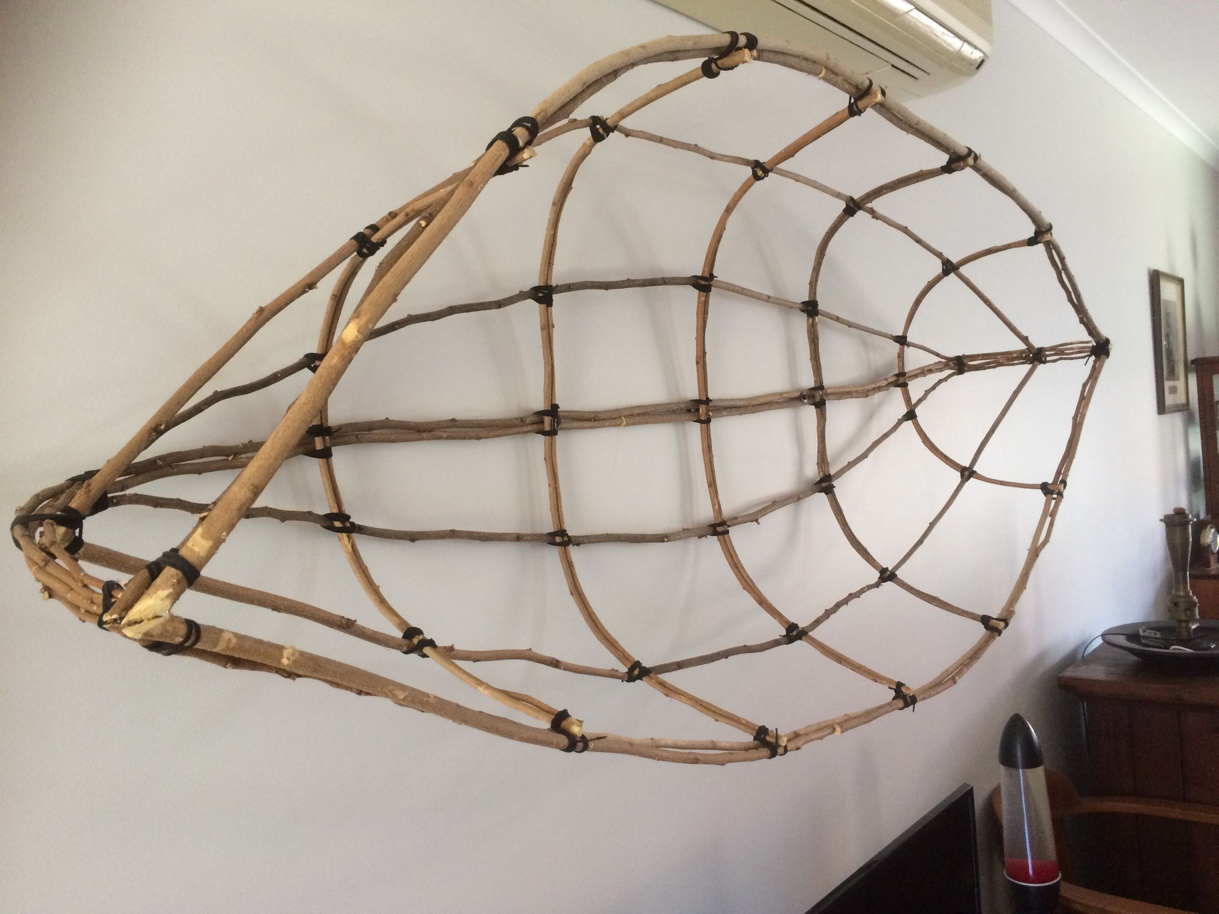 Canoe Frame Wall Hanging From Tree Prunings : 7 Steps (with Pictures ...