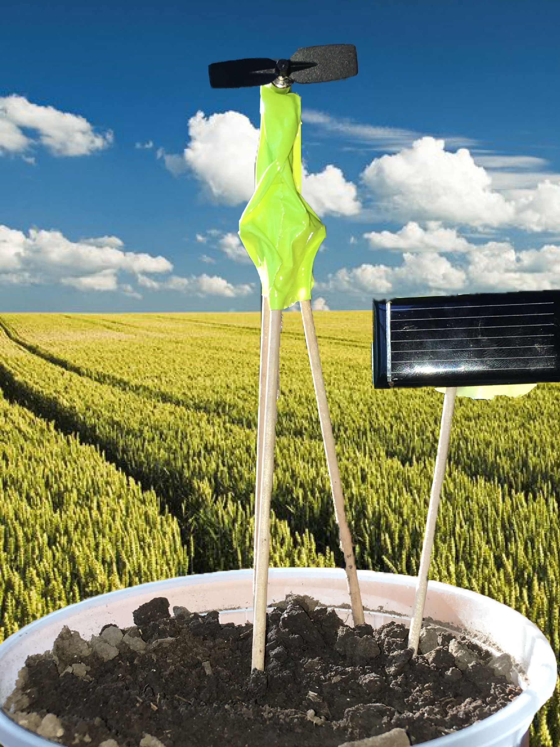 Mini Farm With Solar Powered Wind Mill : 9 Steps - Instructables