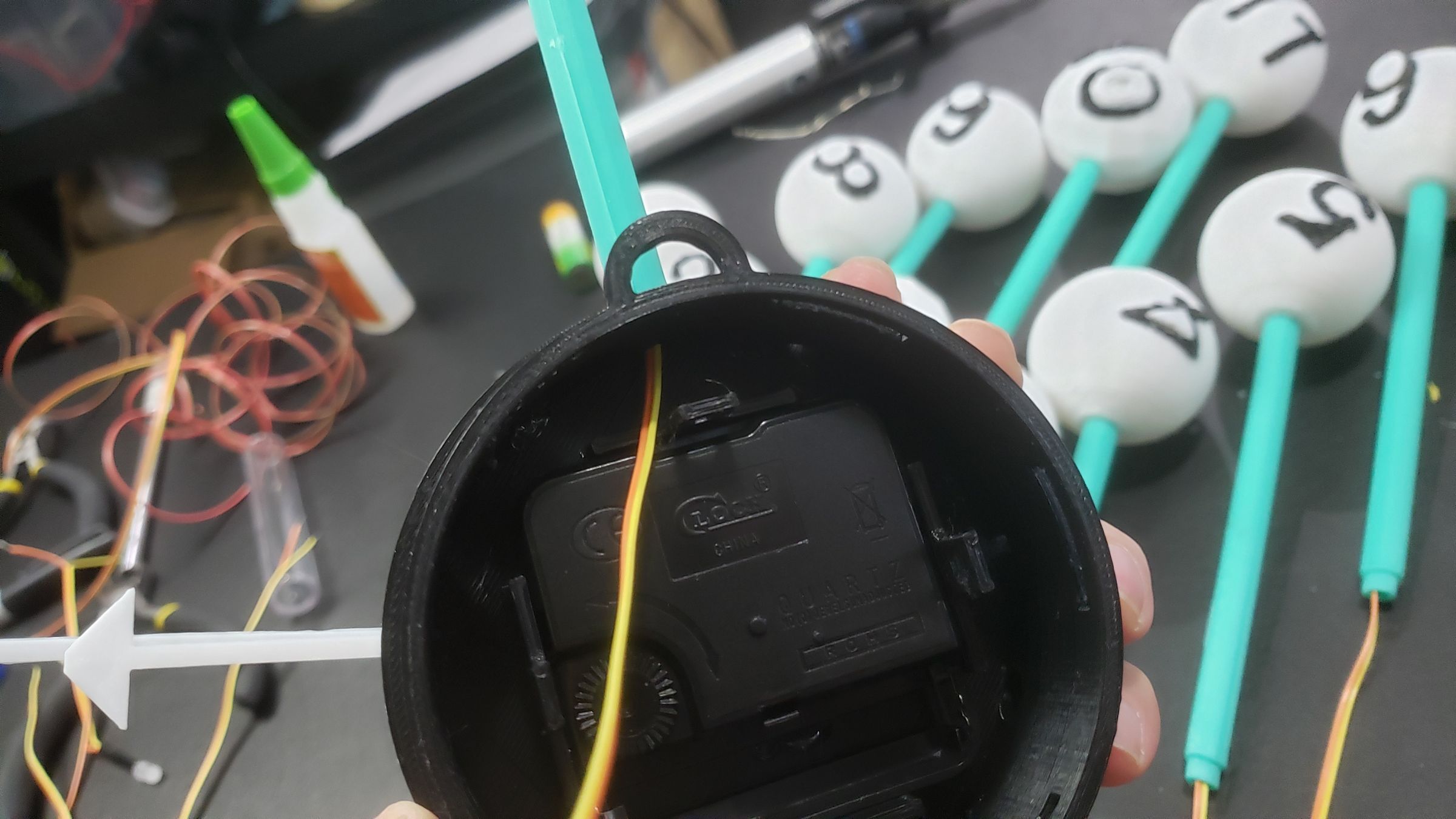 3D Printed Wall Clock With Kinetic Art and LEDs : 10 Steps (with ...