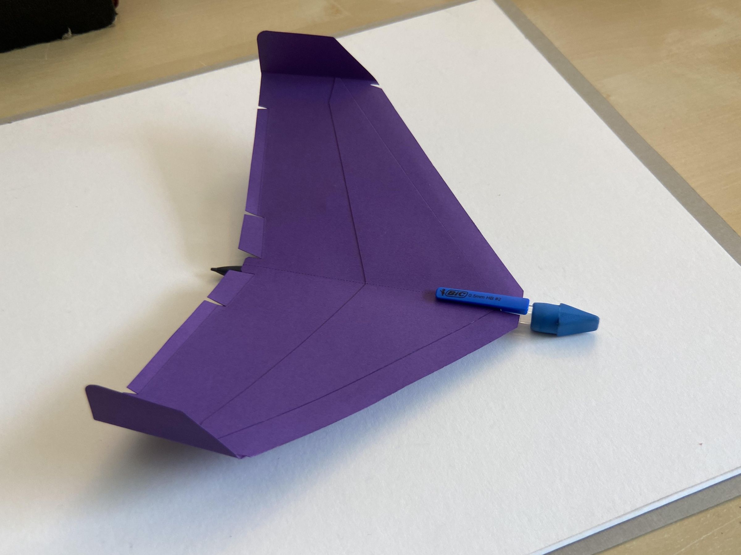 Tailless Delta & Stndrd. Config. Mechanical Pencil Gliders : 11 Steps ...