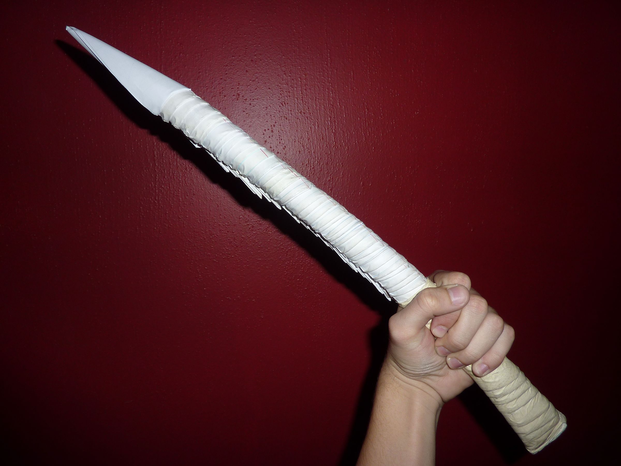 Super Easy Paper Sword : 8 Steps - Instructables