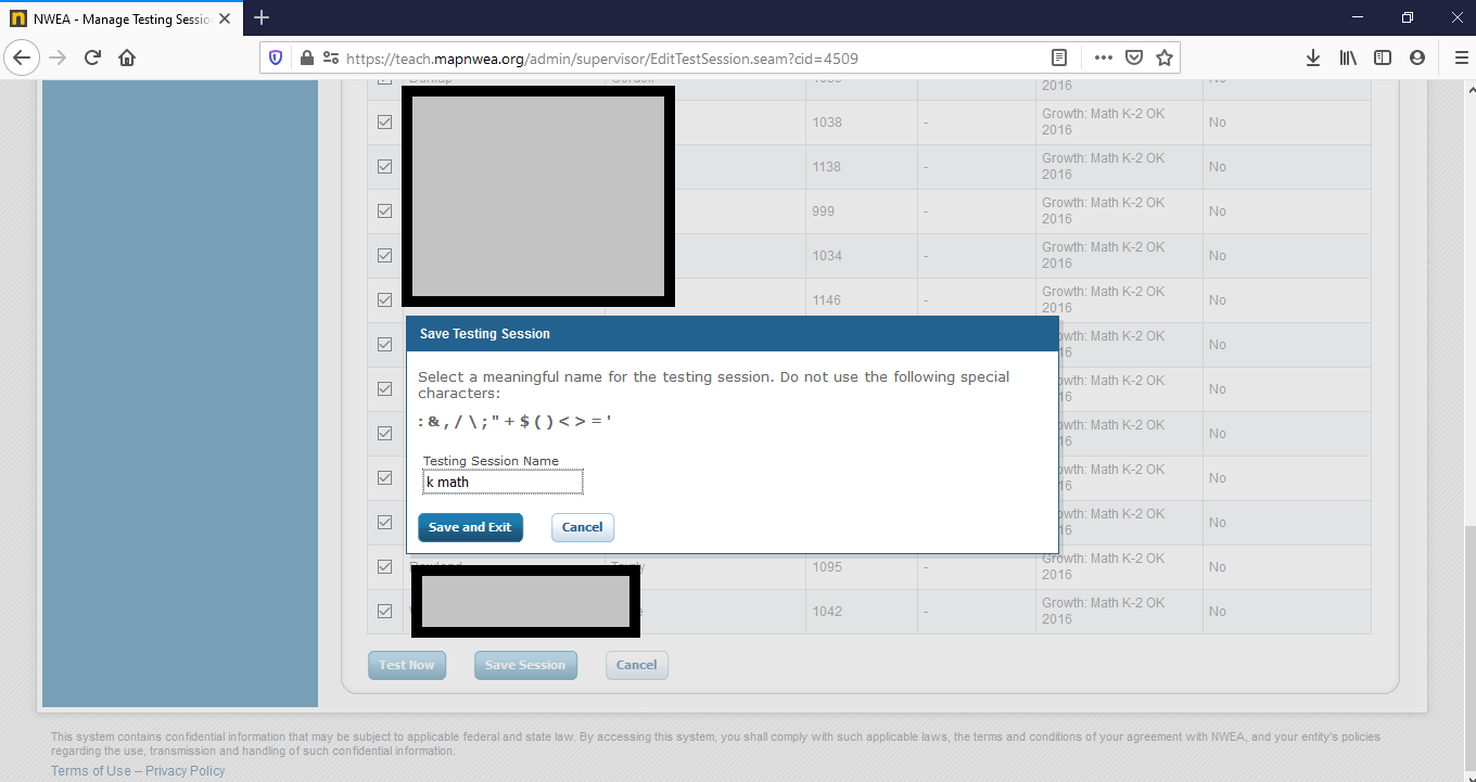 NWEA MAPS Setting Up Test Sessions : 12 Steps - Instructables