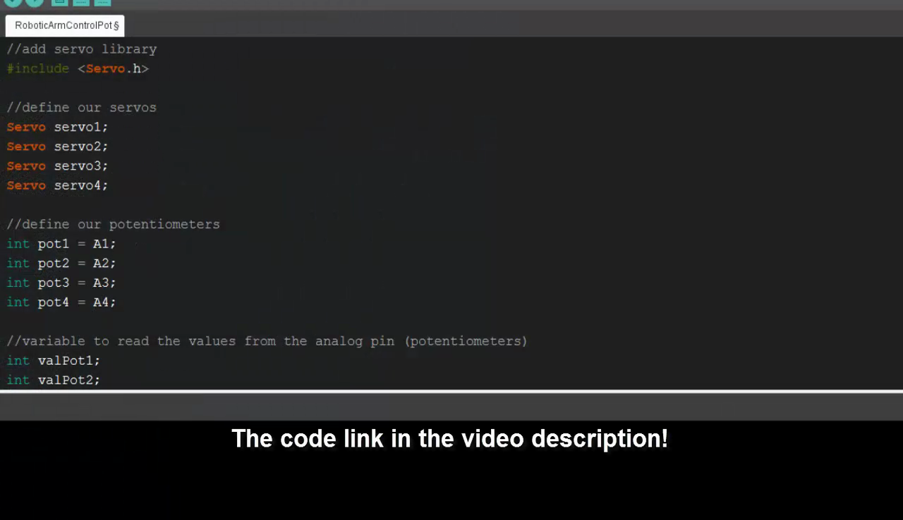 Arduino - Robotic Arm Control With a Potentiometer : 4 Steps (with ...