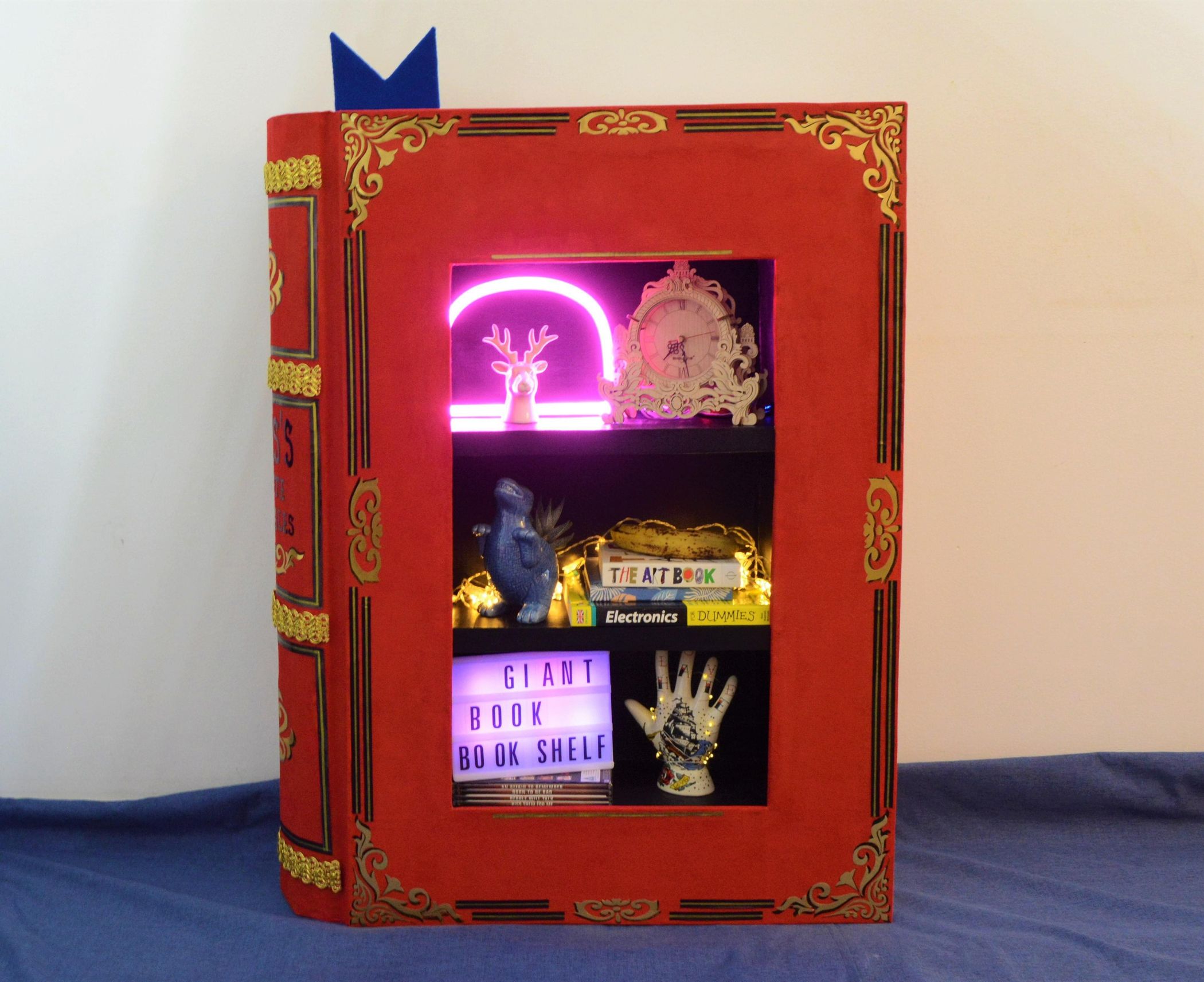Giant Book- Bookcase (Made Entirely Out of Cardboard) : 14 Steps (with ...