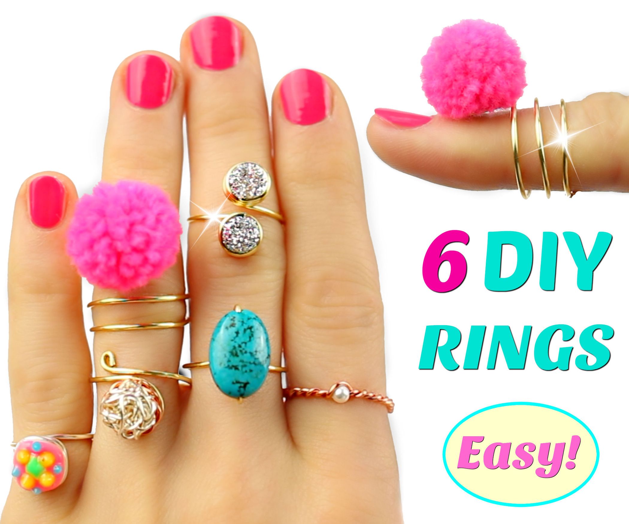 6 DIY Rings | Adjustable & No Special Tools! Easy Rings : 9 Steps (with ...