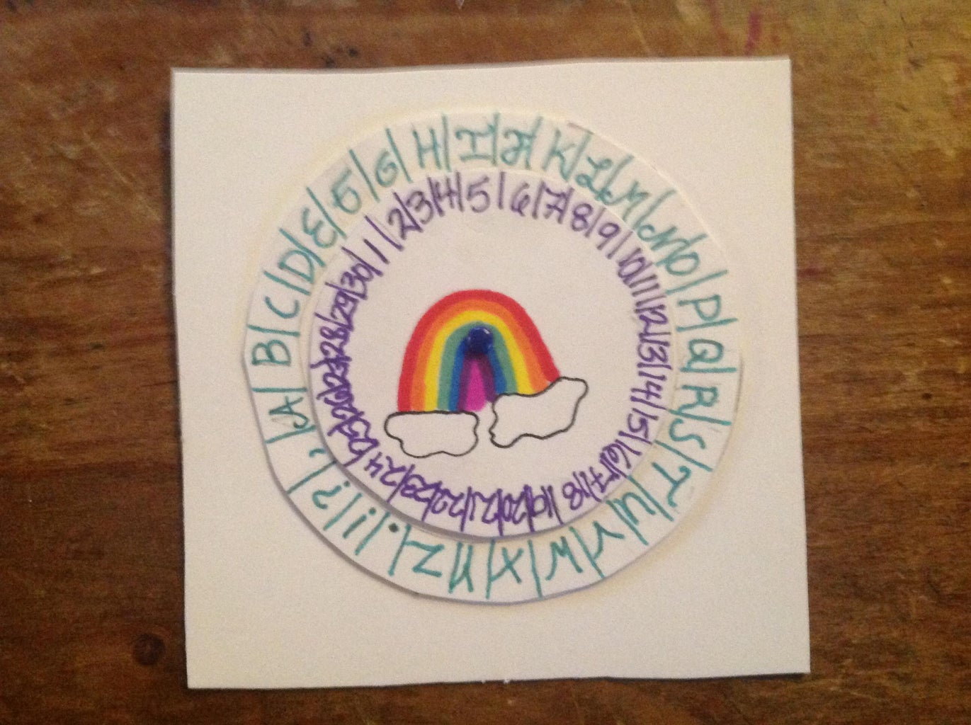 How To Make A Pocket Sized Secret Code Decoder Wheel : 7 Steps