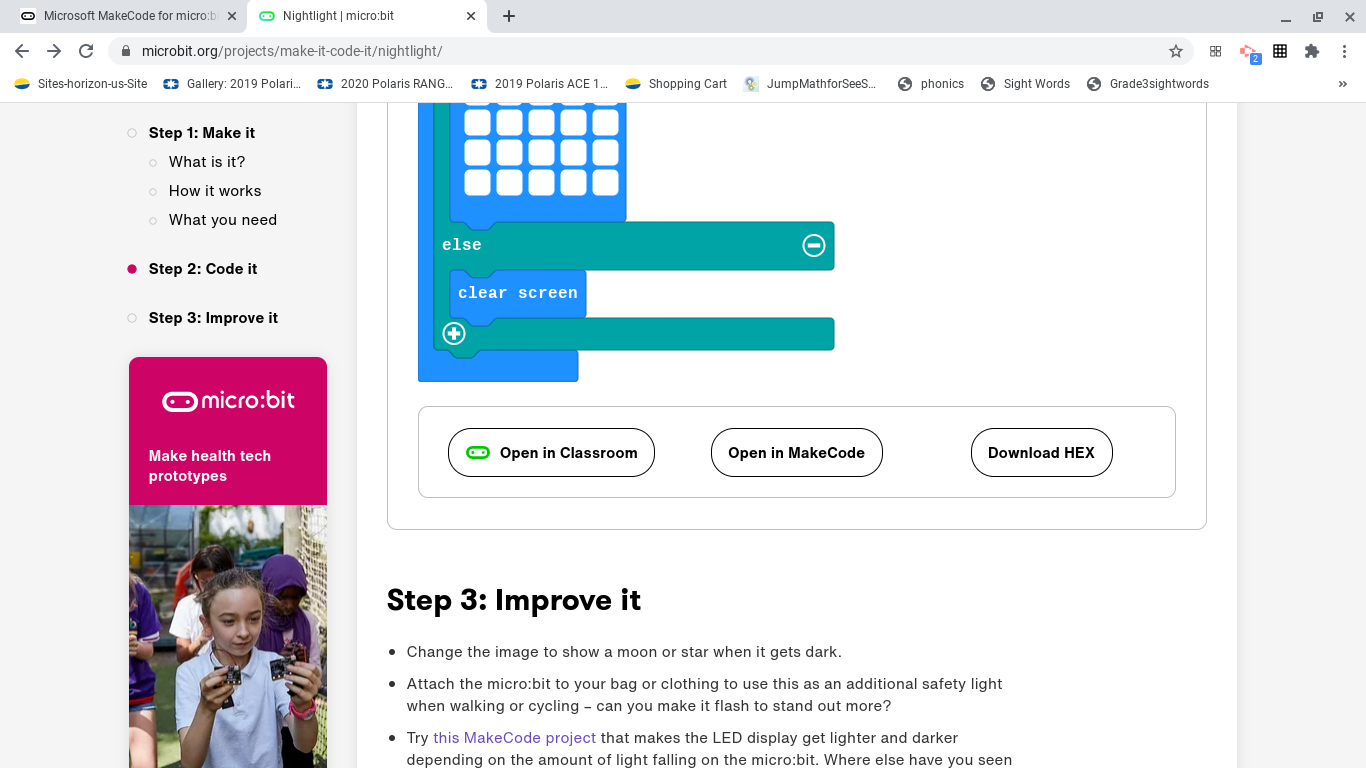 Scary Microbit Light Sensor : 5 Steps - Instructables
