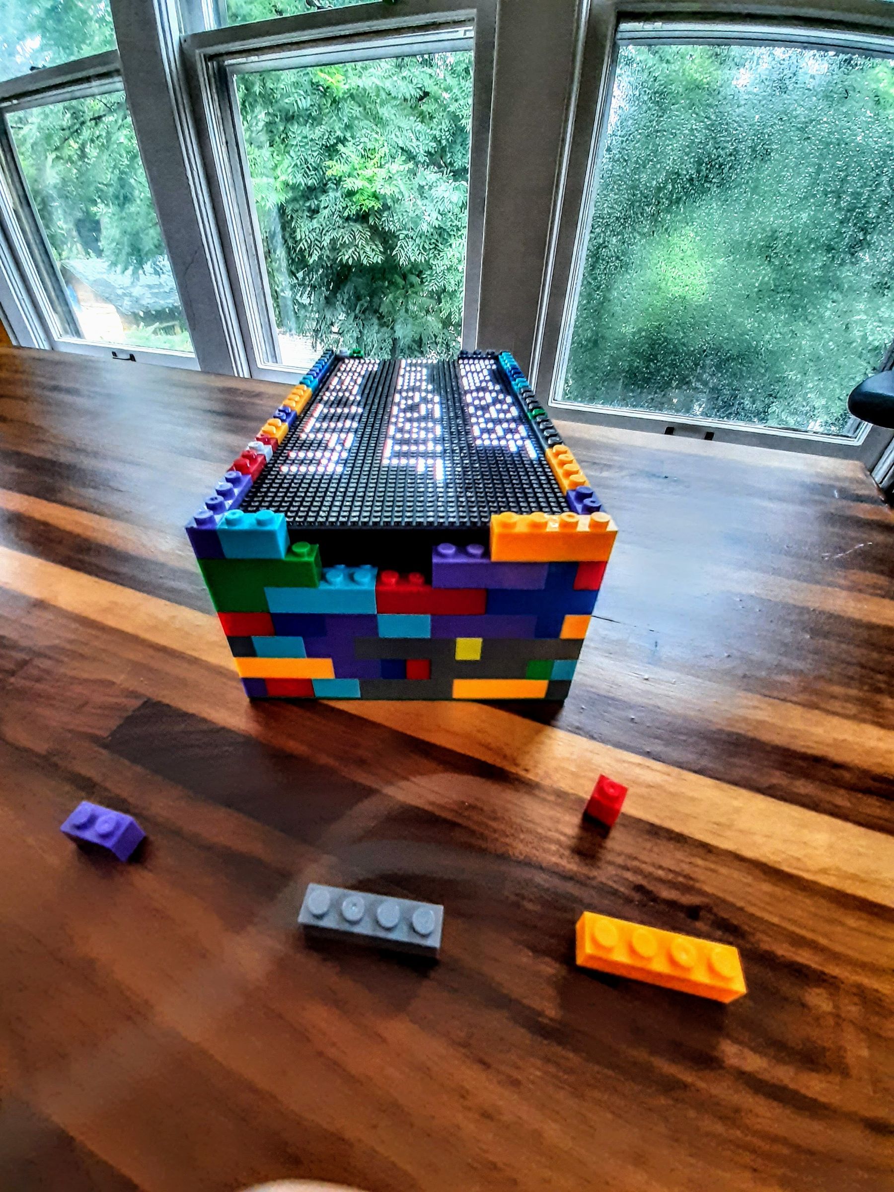 WiFi Programmable RGB LED Matrix Display in Lego Case - Instructables