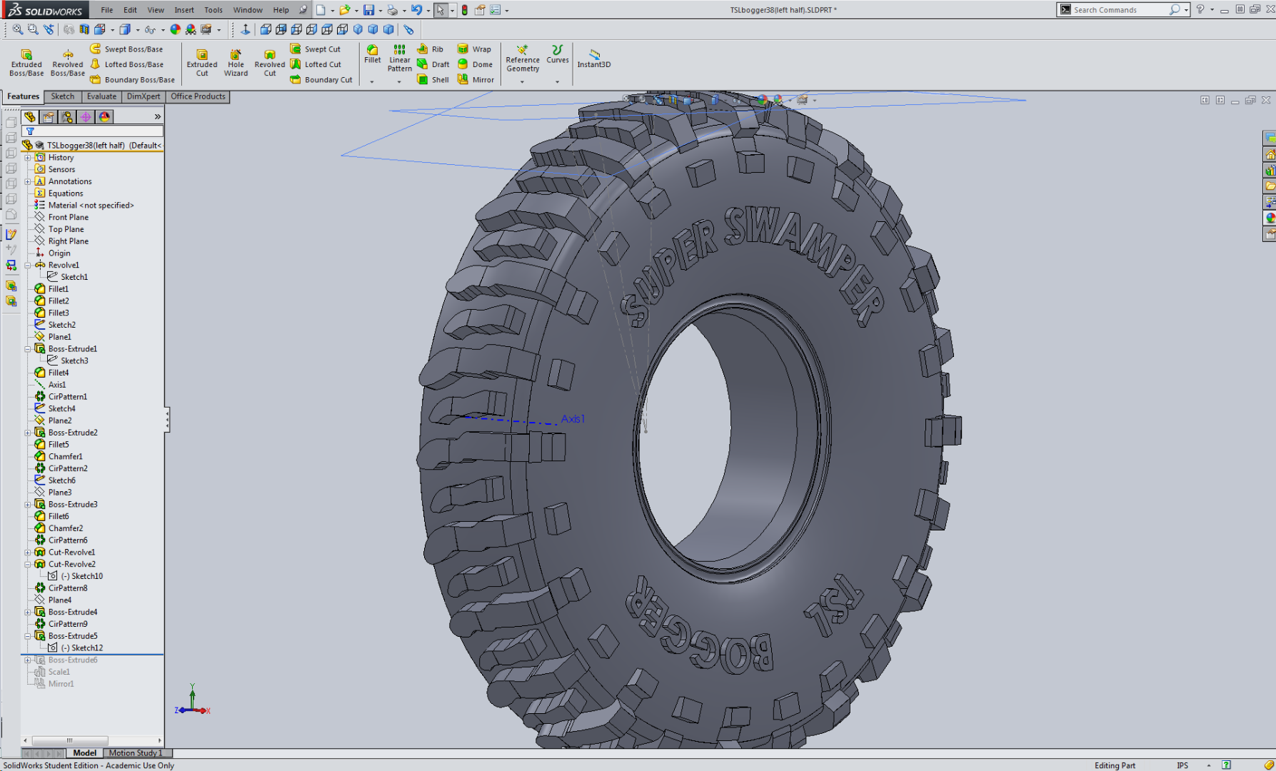 CAD Model a Tire in SolidWorks : 11 Steps - Instructables