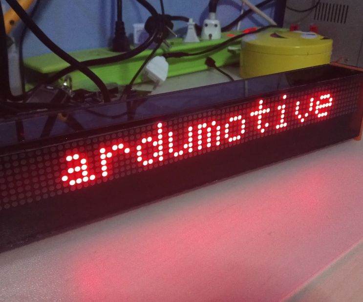 Diy Arduino Led Matrix Display 80x8 Px 6 Steps With Pictures Instructables